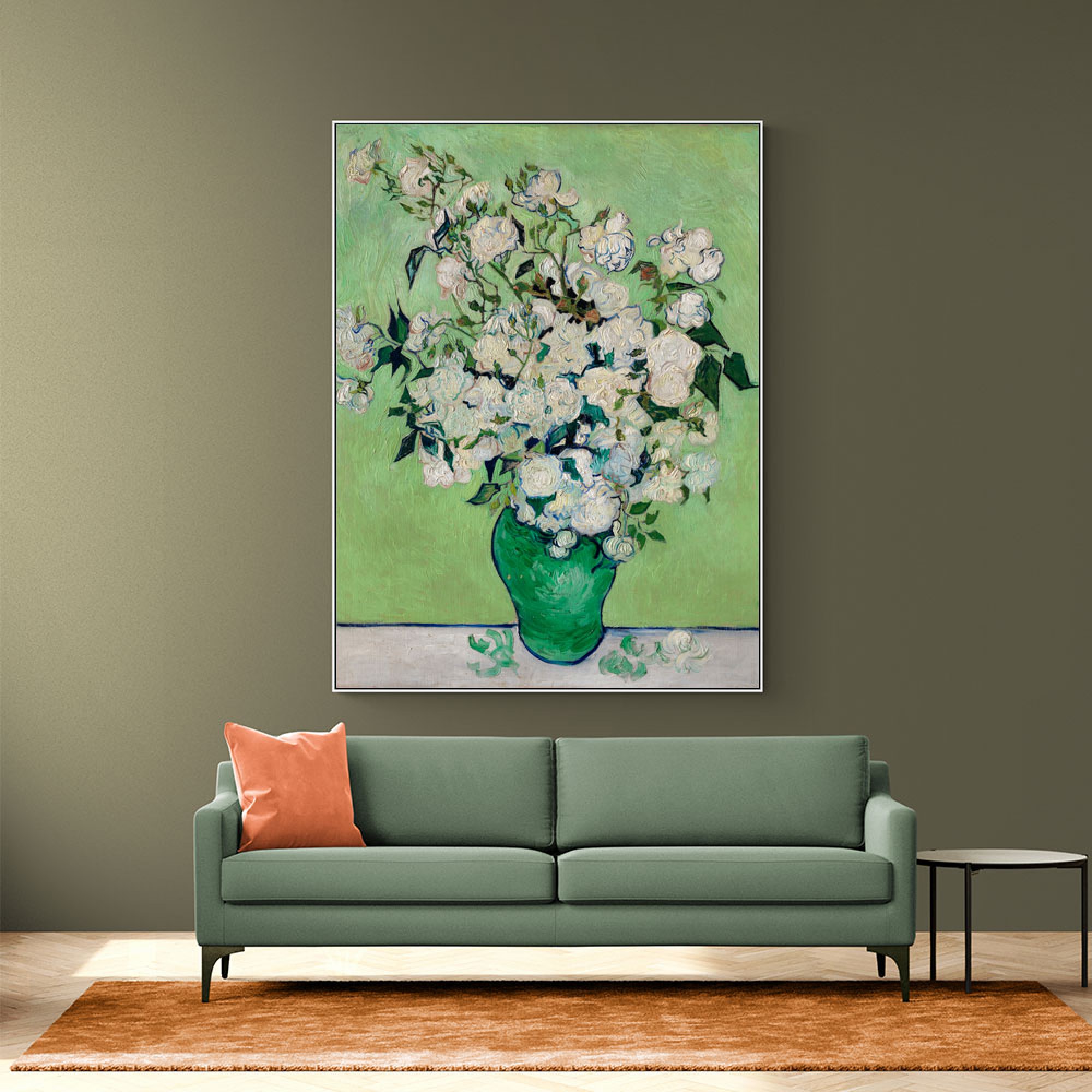 Roses (1890) by Vincent Van Gogh Wall Art