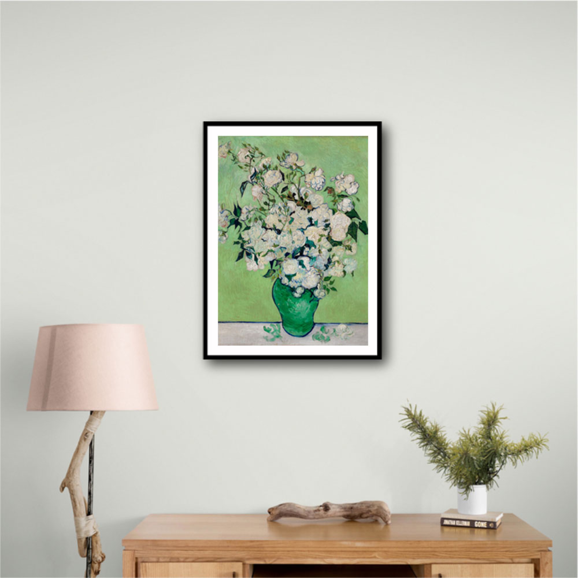 Roses (1890) by Vincent Van Gogh Wall Art