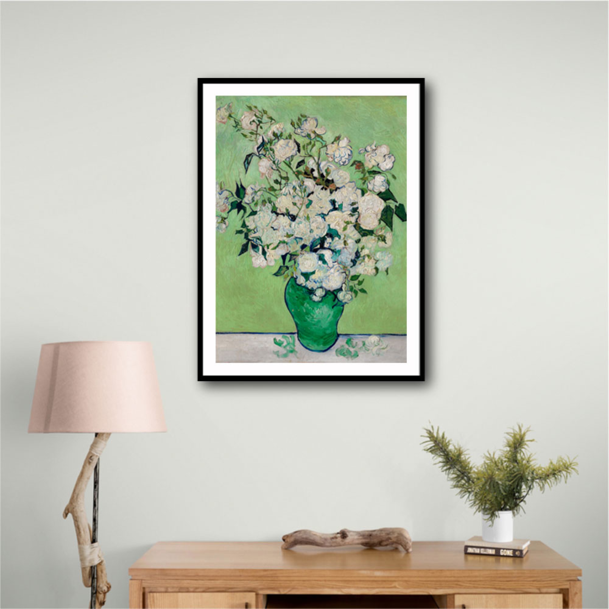 Roses (1890) by Vincent Van Gogh Wall Art