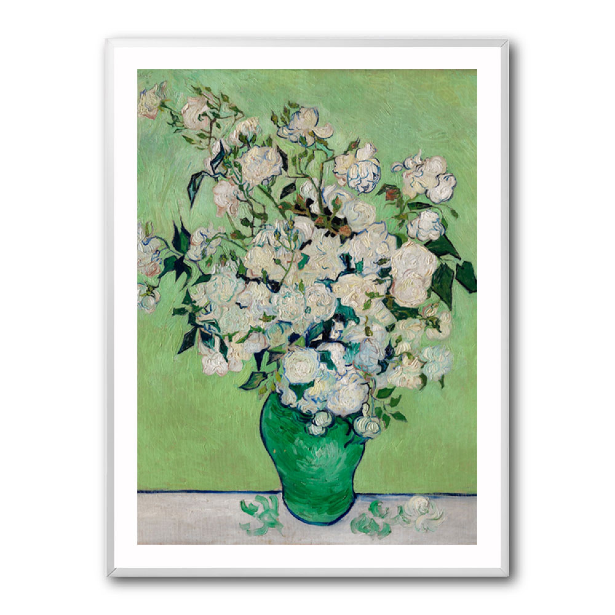 Roses (1890) by Vincent Van Gogh Wall Art