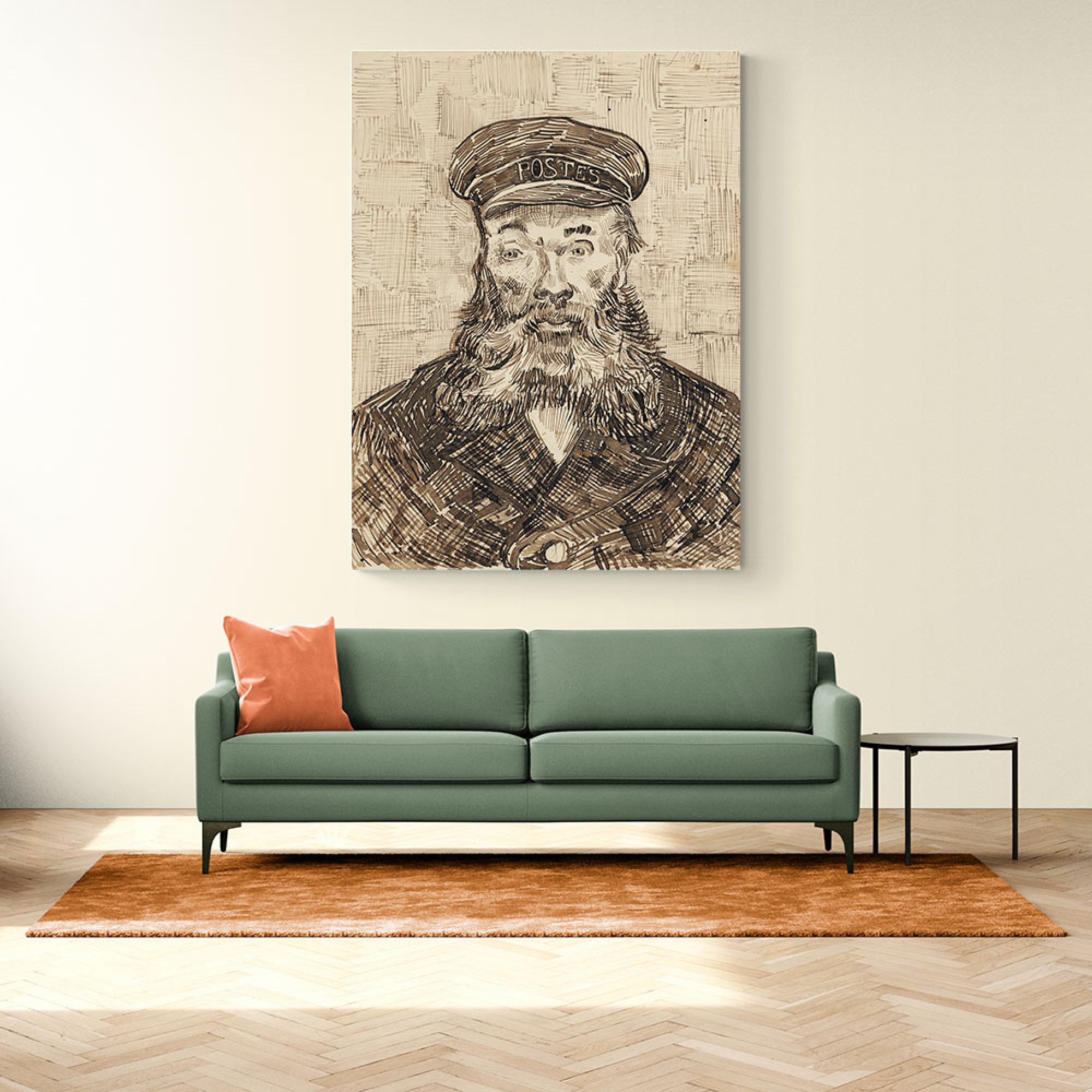 Portrait of Joseph Roulin (1888) by Vincent Van Gogh Wall Art
