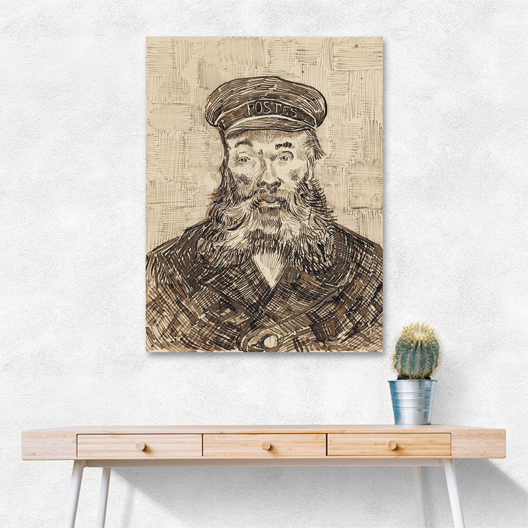 Portrait of Joseph Roulin (1888) by Vincent Van Gogh Wall Art