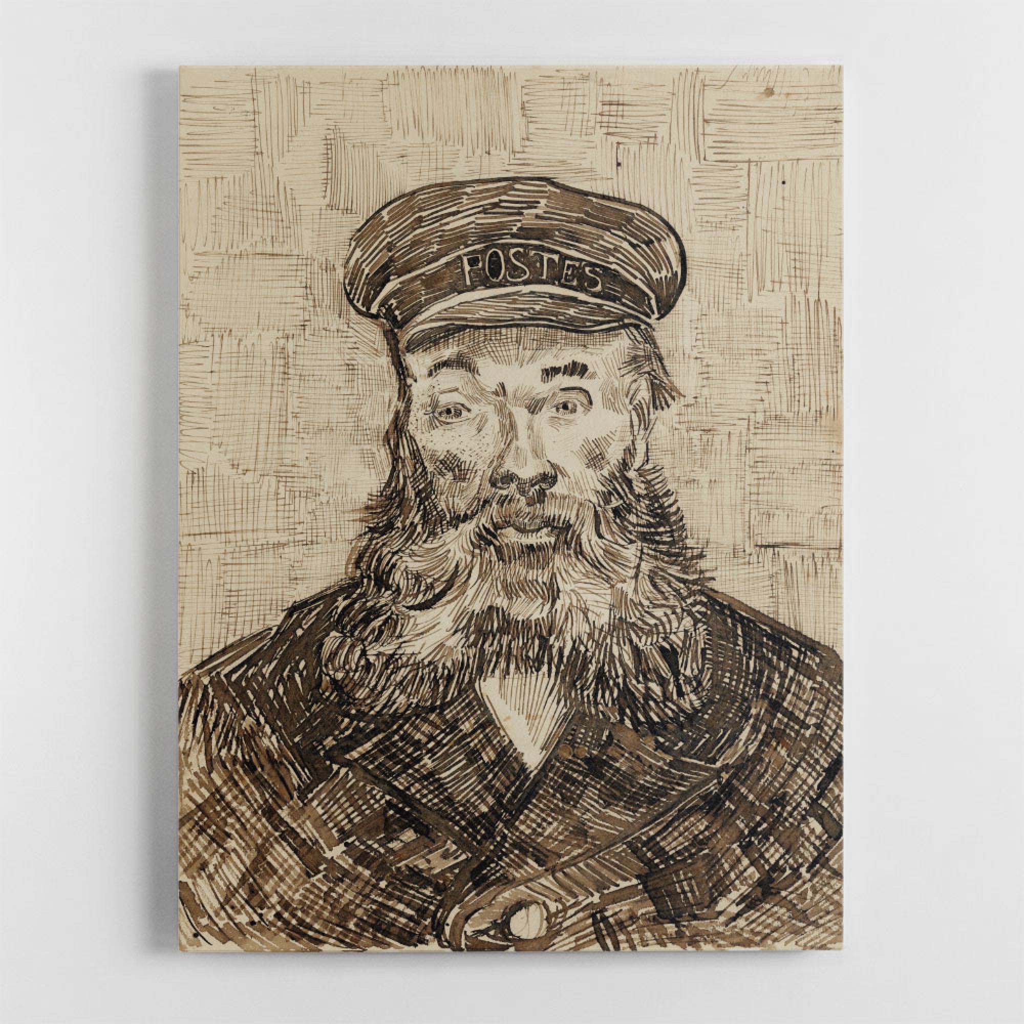 Portrait of Joseph Roulin (1888) by Vincent Van Gogh Wall Art