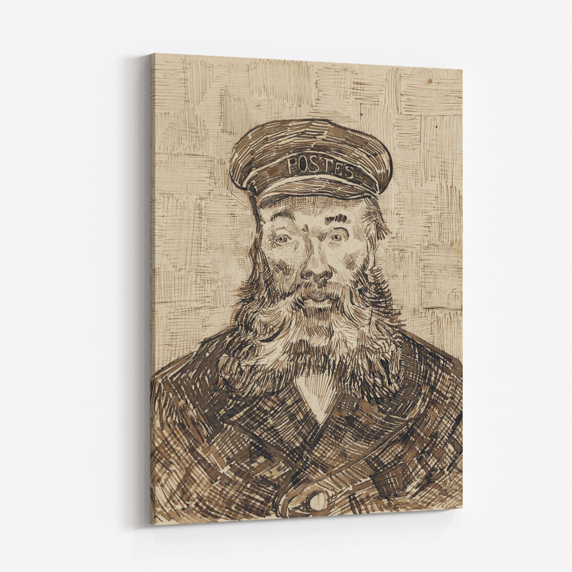 Portrait of Joseph Roulin (1888) by Vincent Van Gogh Wall Art