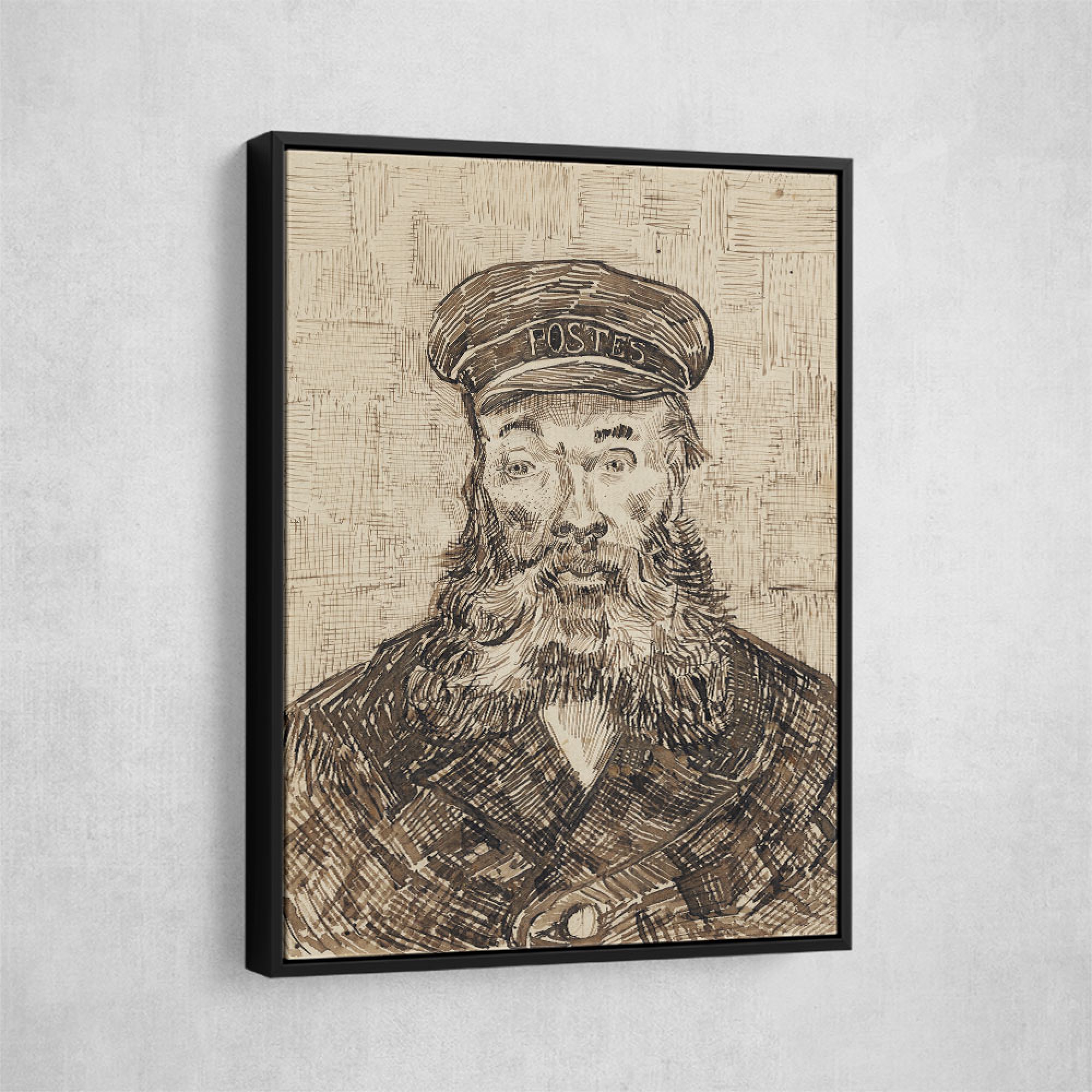 Portrait of Joseph Roulin (1888) by Vincent Van Gogh Wall Art