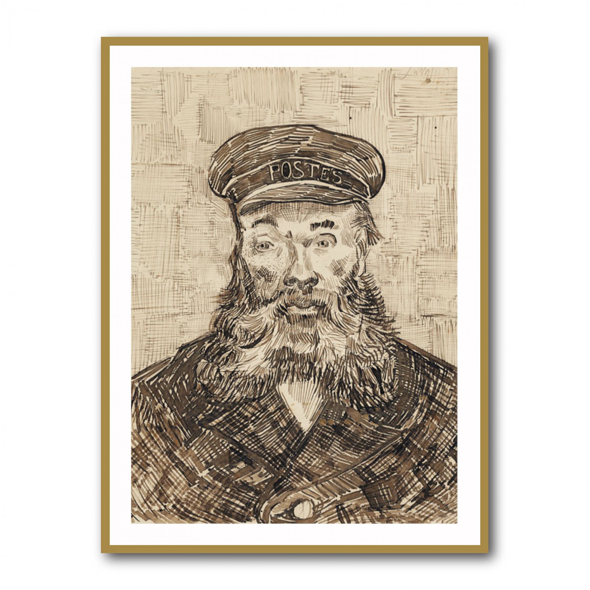 Portrait of Joseph Roulin (1888) by Vincent Van Gogh Wall Art