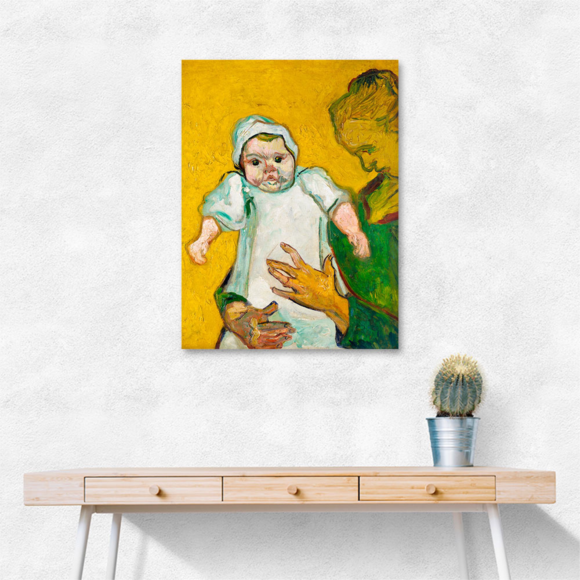 Madame Roulin and Her Baby (1888) by Vincent Van Gogh Wall Art