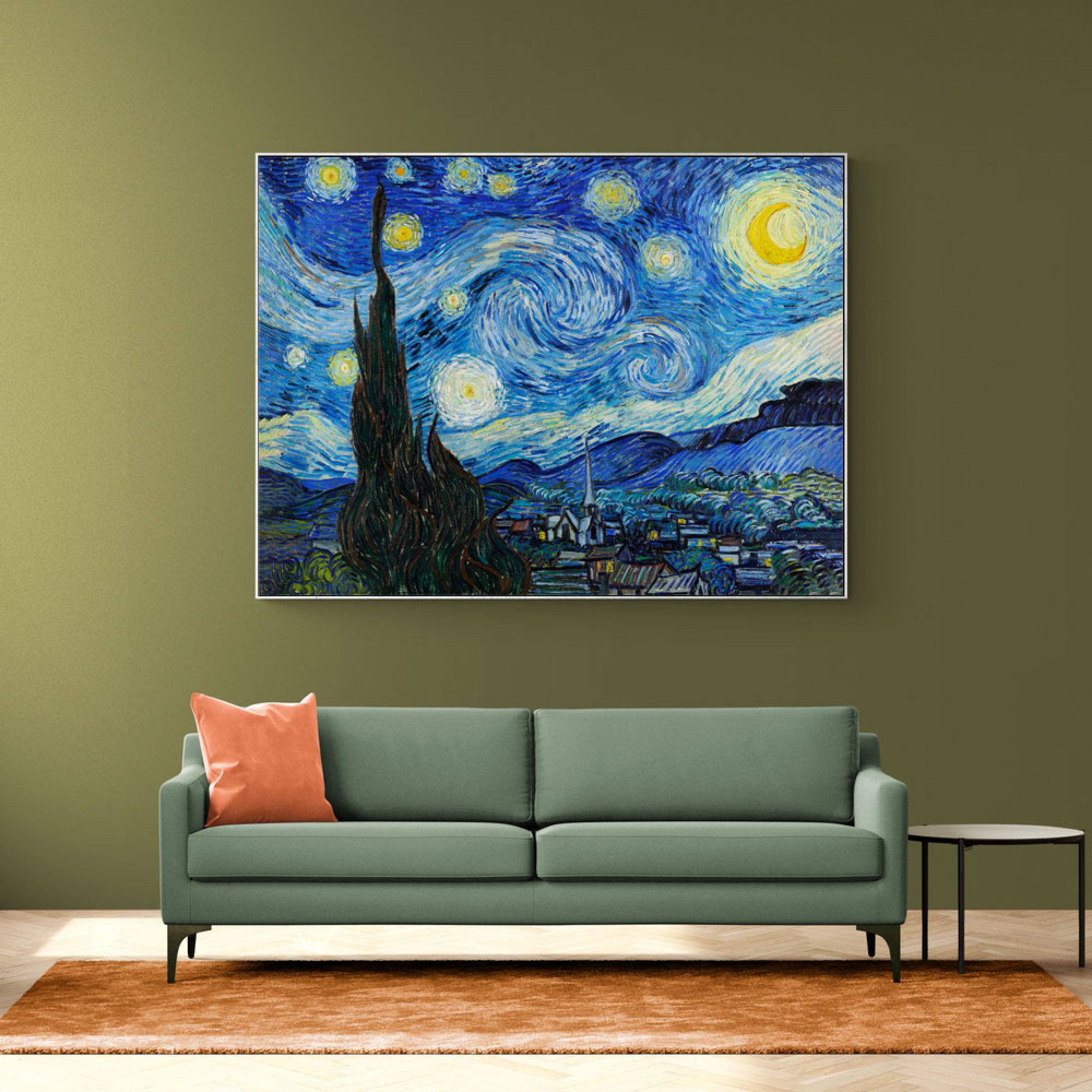 The Starry Night (1889) by Vincent Van Gogh Wall Art