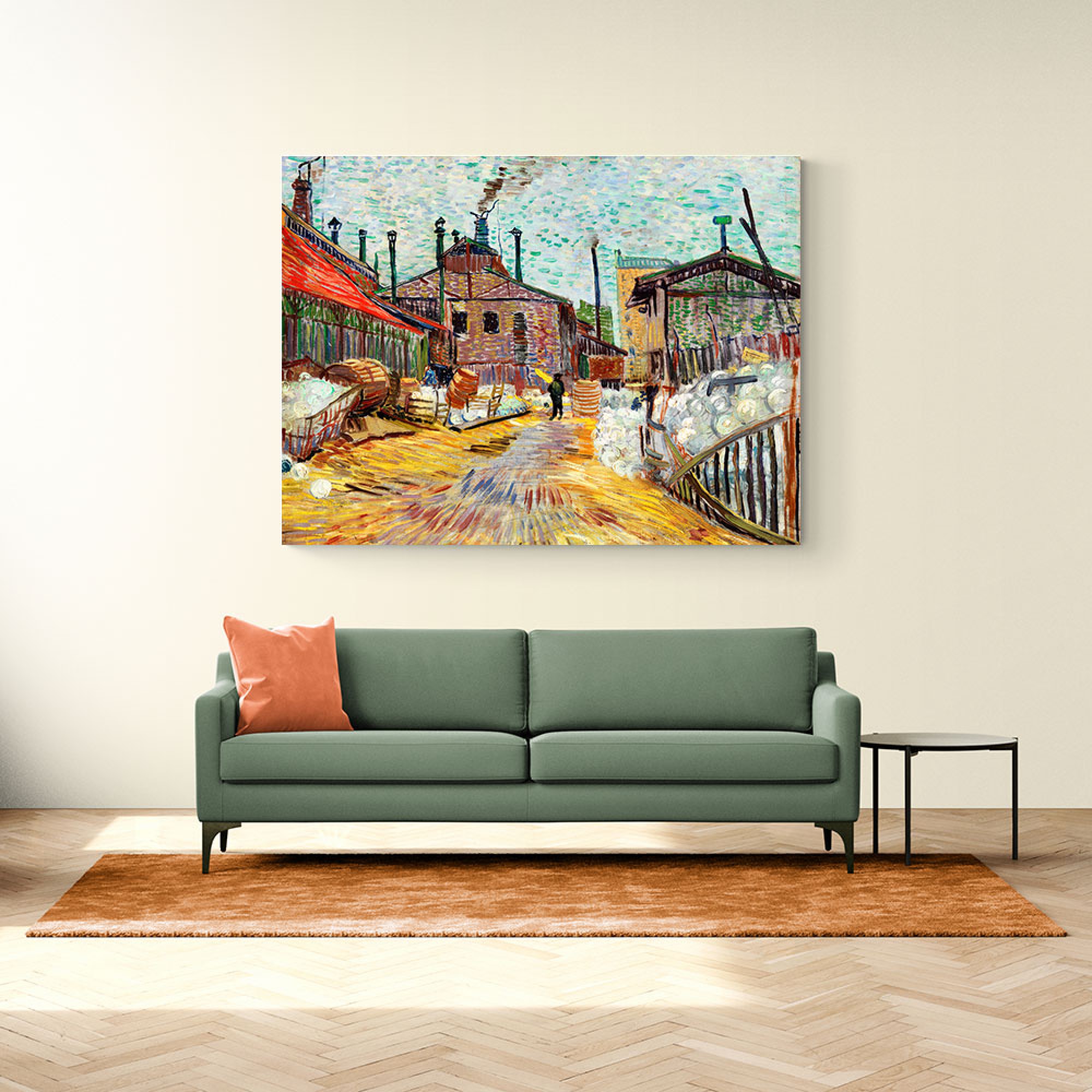 The Factory (1887) by Vincent Van Gogh Wall Art