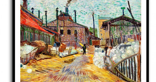 The Factory (1887) by Vincent Van Gogh Wall Art