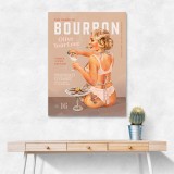 Babes of Bourbon Vol 16 Vintage Vodka Martini Pin Up Girl Wall Art