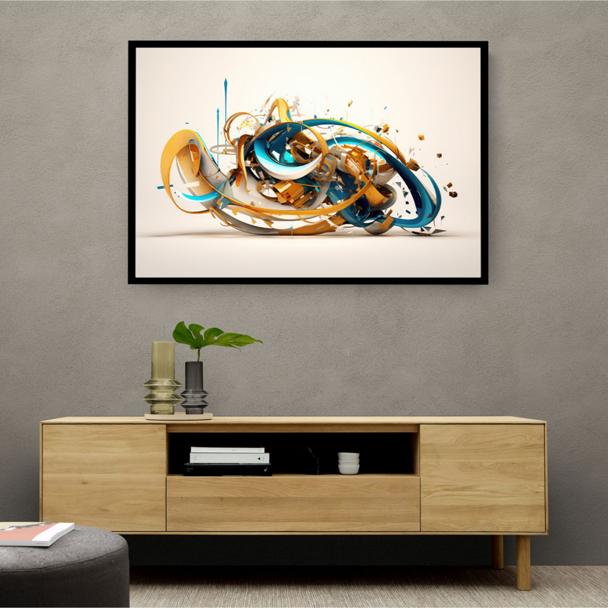 Abstract Calligraphy 7 Wall Art