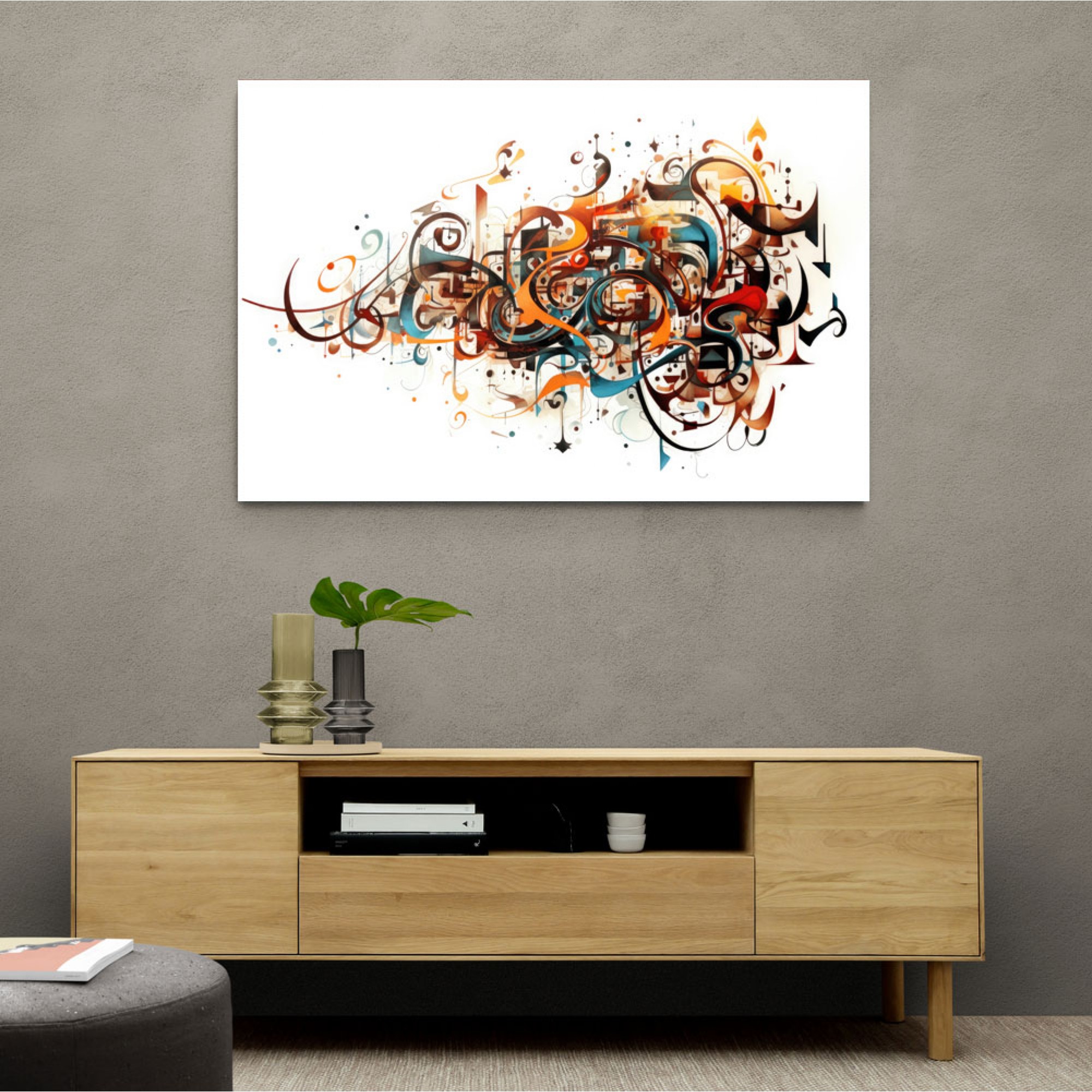 Abstract Calligraphy 8 Wall Art