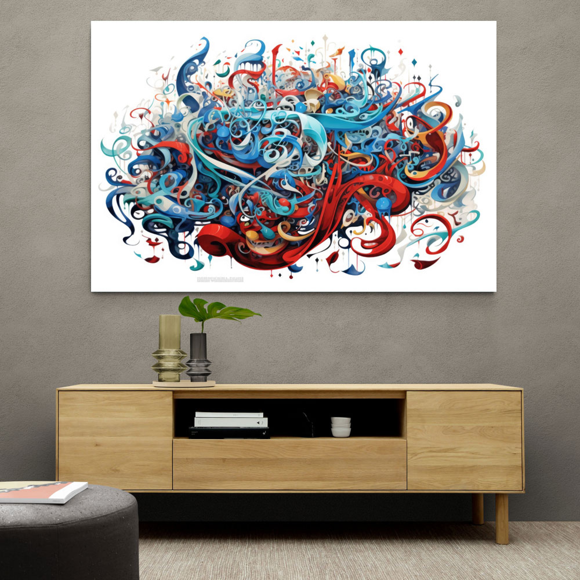 Abstract Calligraphy 15 Wall Art