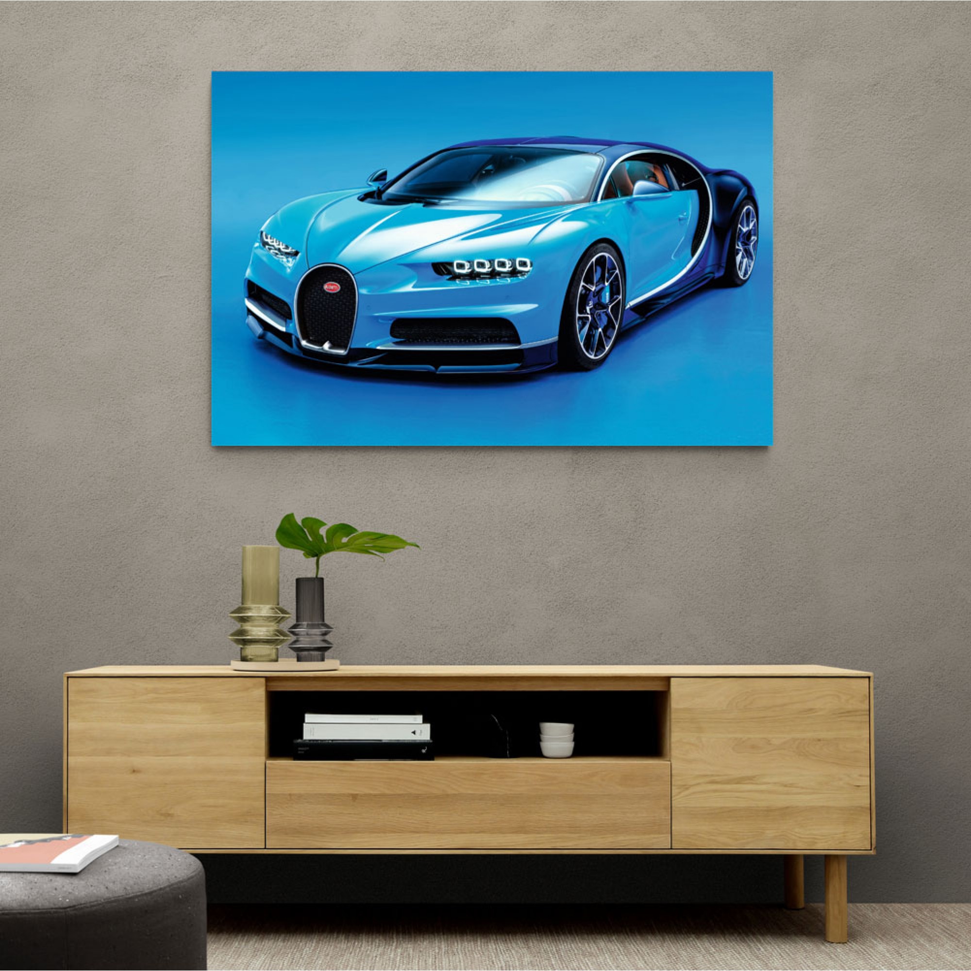 Bugatti Chiron Supercar Wall Art
