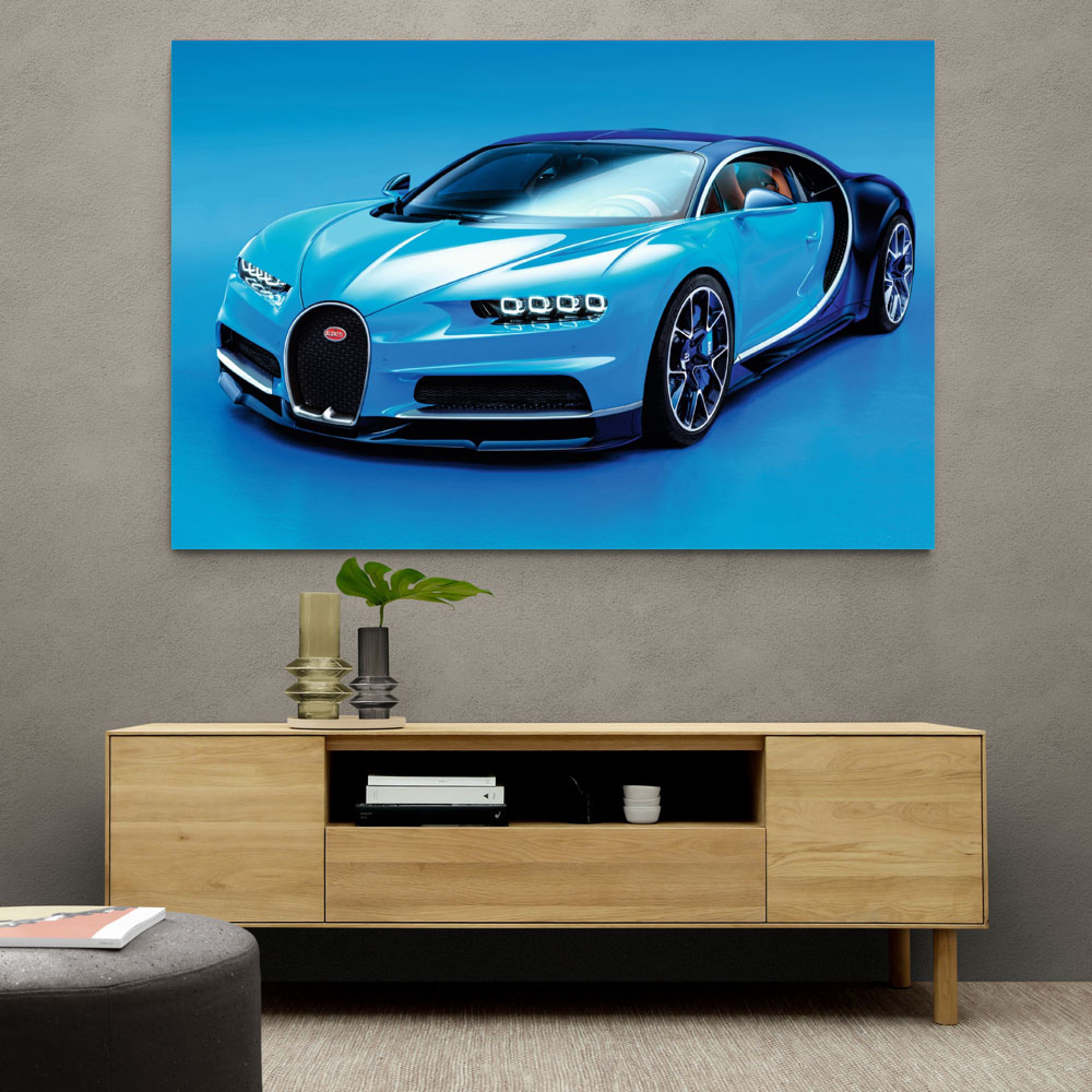Bugatti Chiron Supercar Wall Art