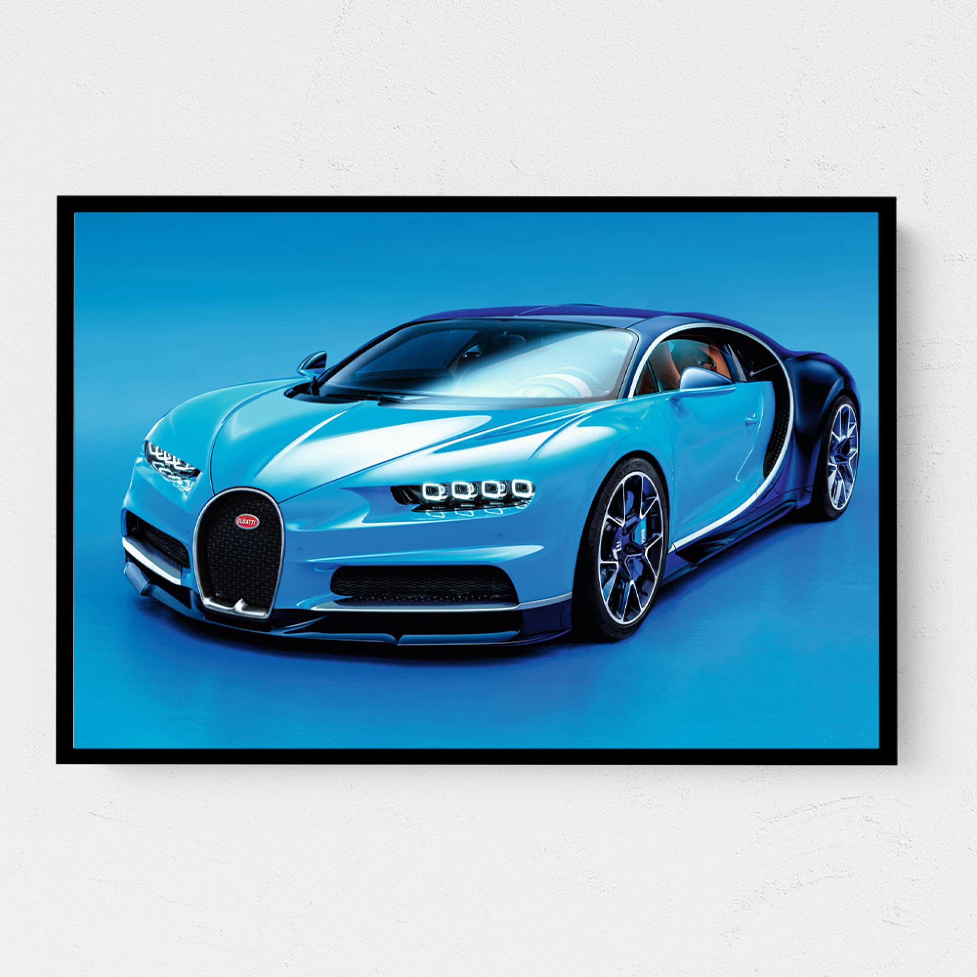 Bugatti Chiron Supercar Wall Art
