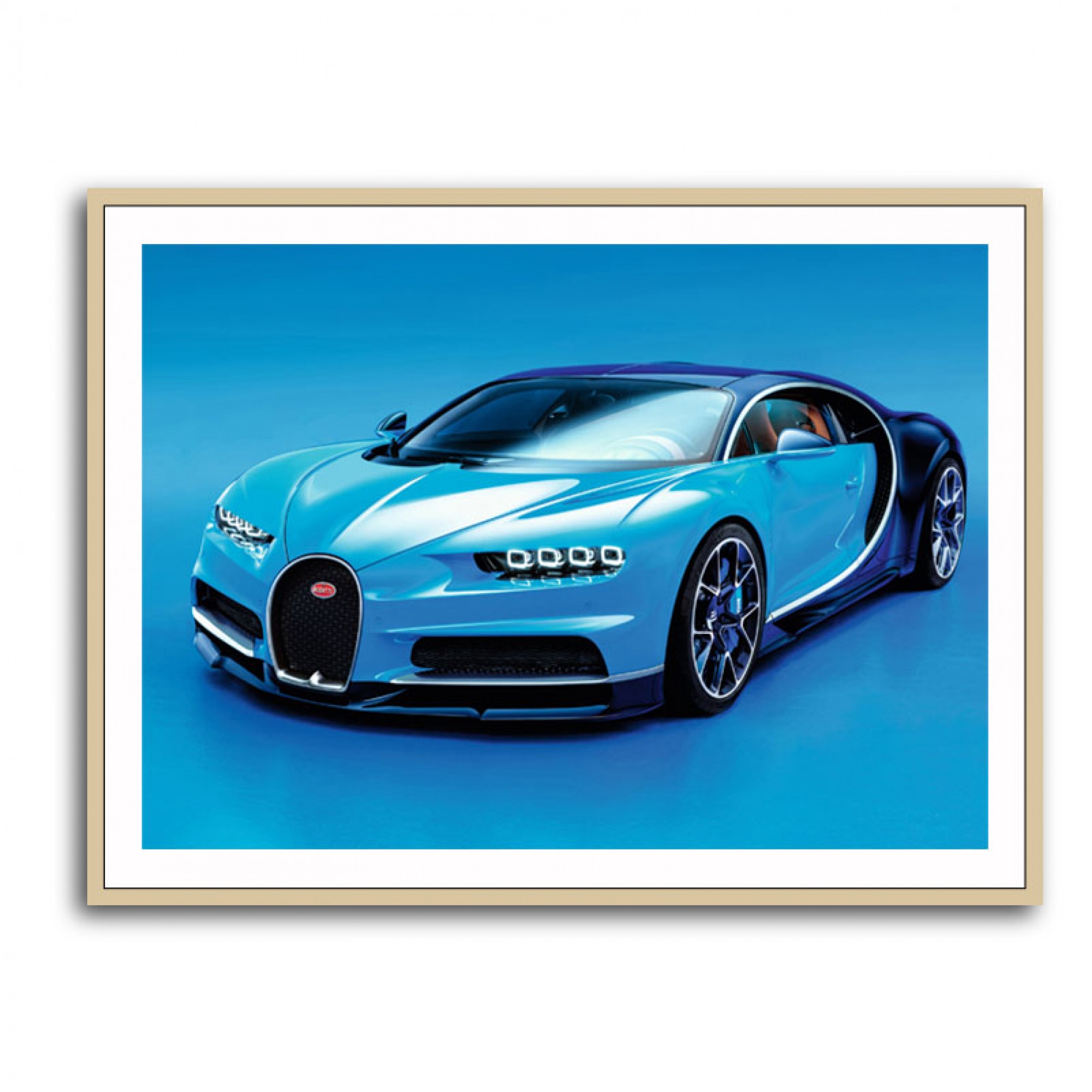 Bugatti Chiron Supercar Wall Art