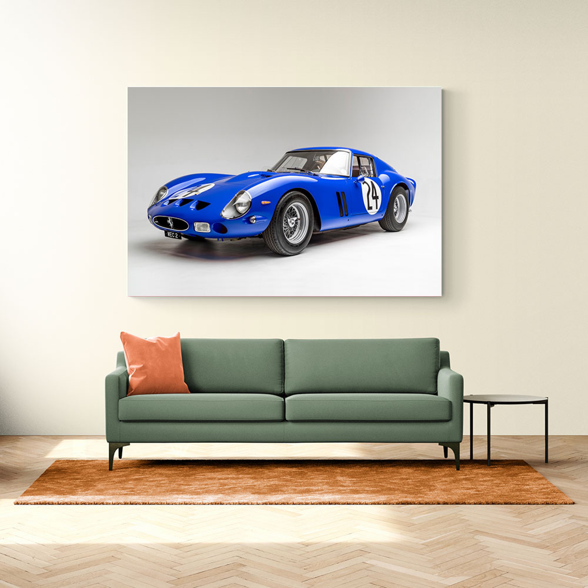 Ferrari 250 GTO in Blue Wall Art