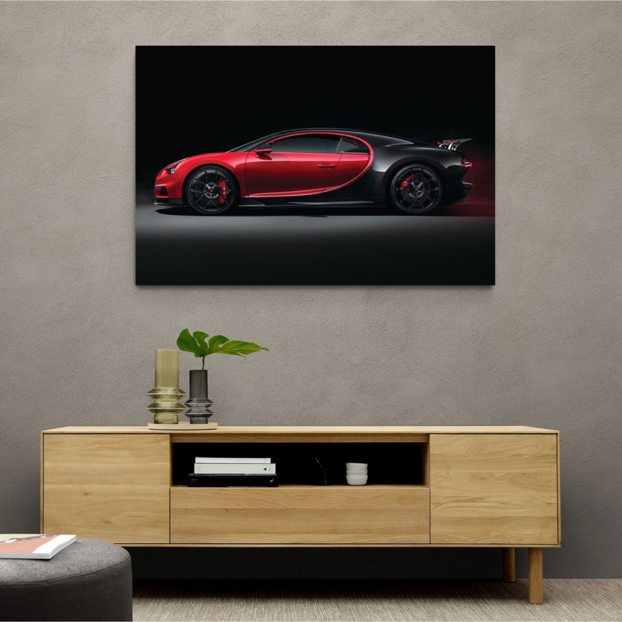 Bugatti Chiron Red Wall Art