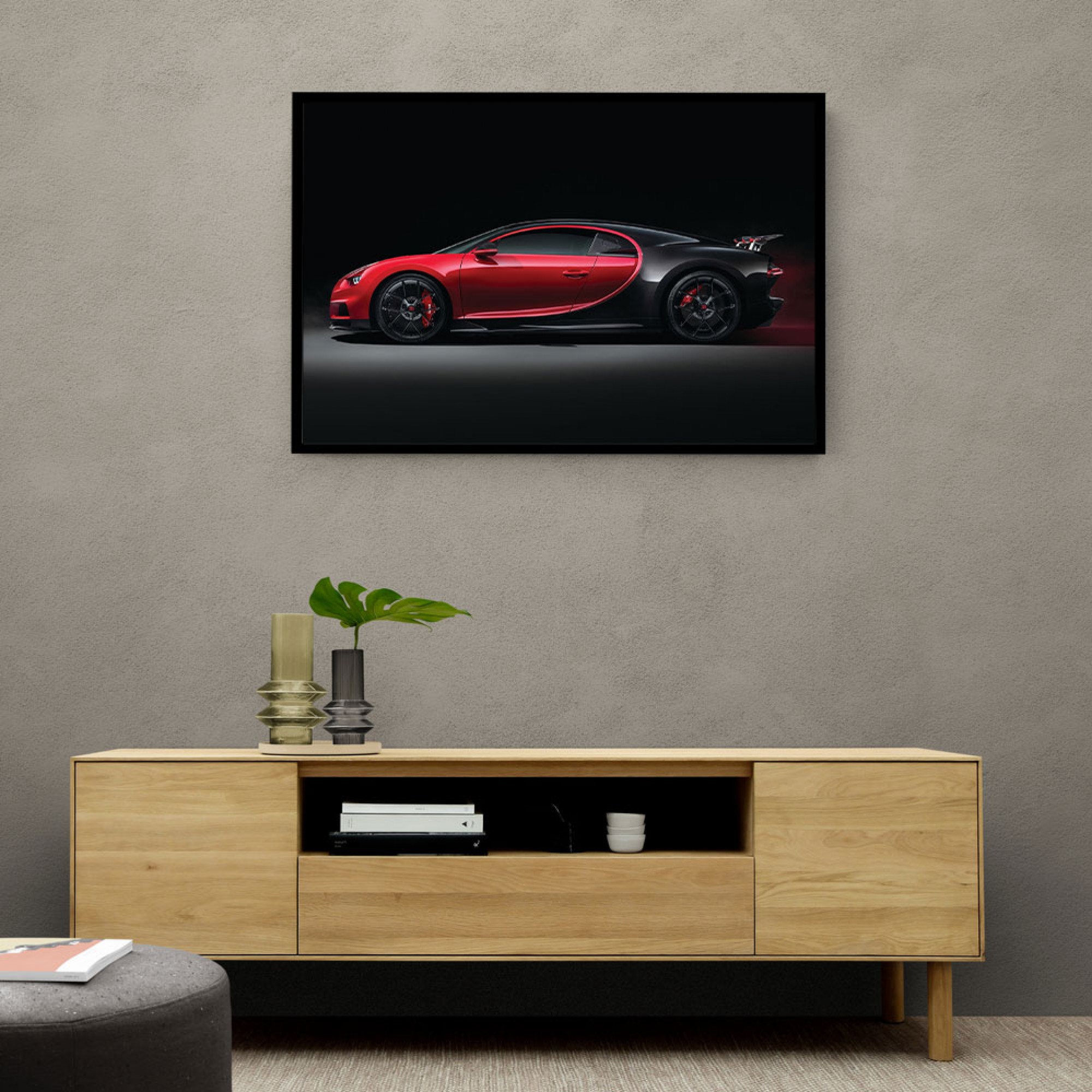 Bugatti Chiron Red Wall Art