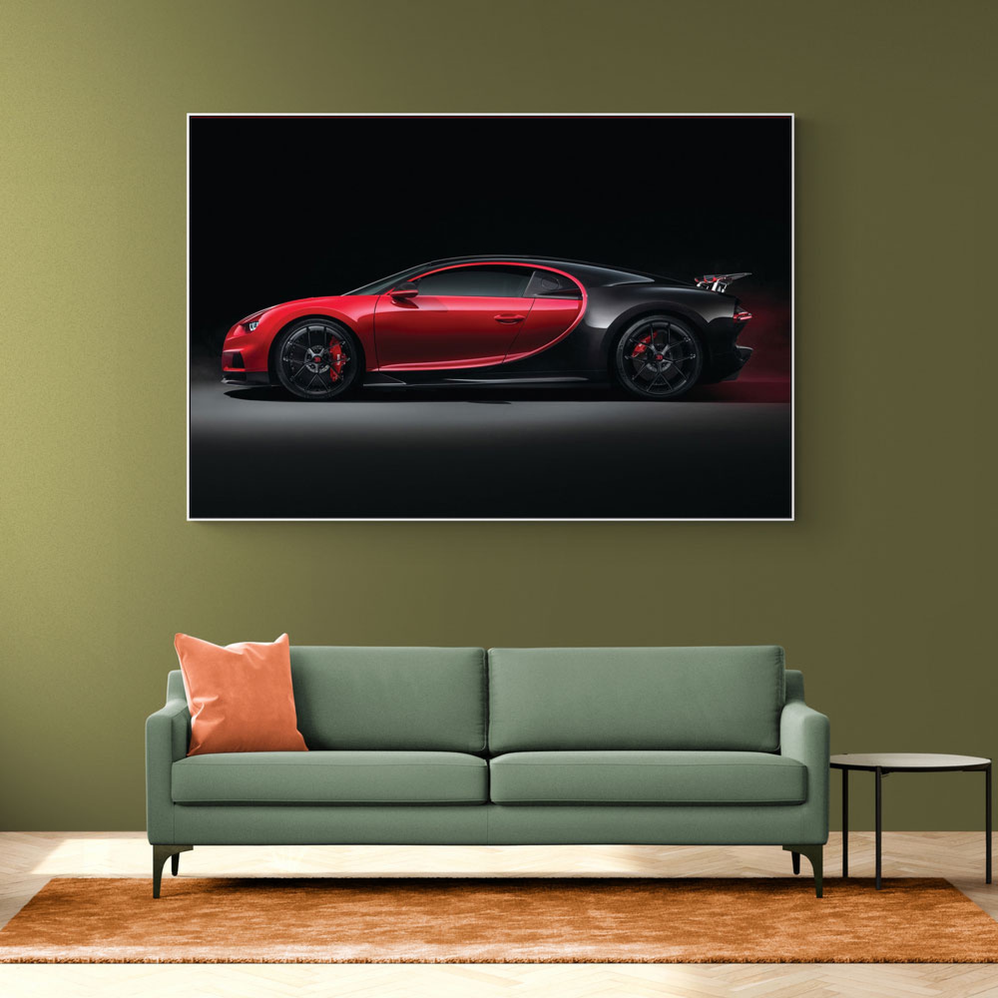 Bugatti Chiron Red Wall Art