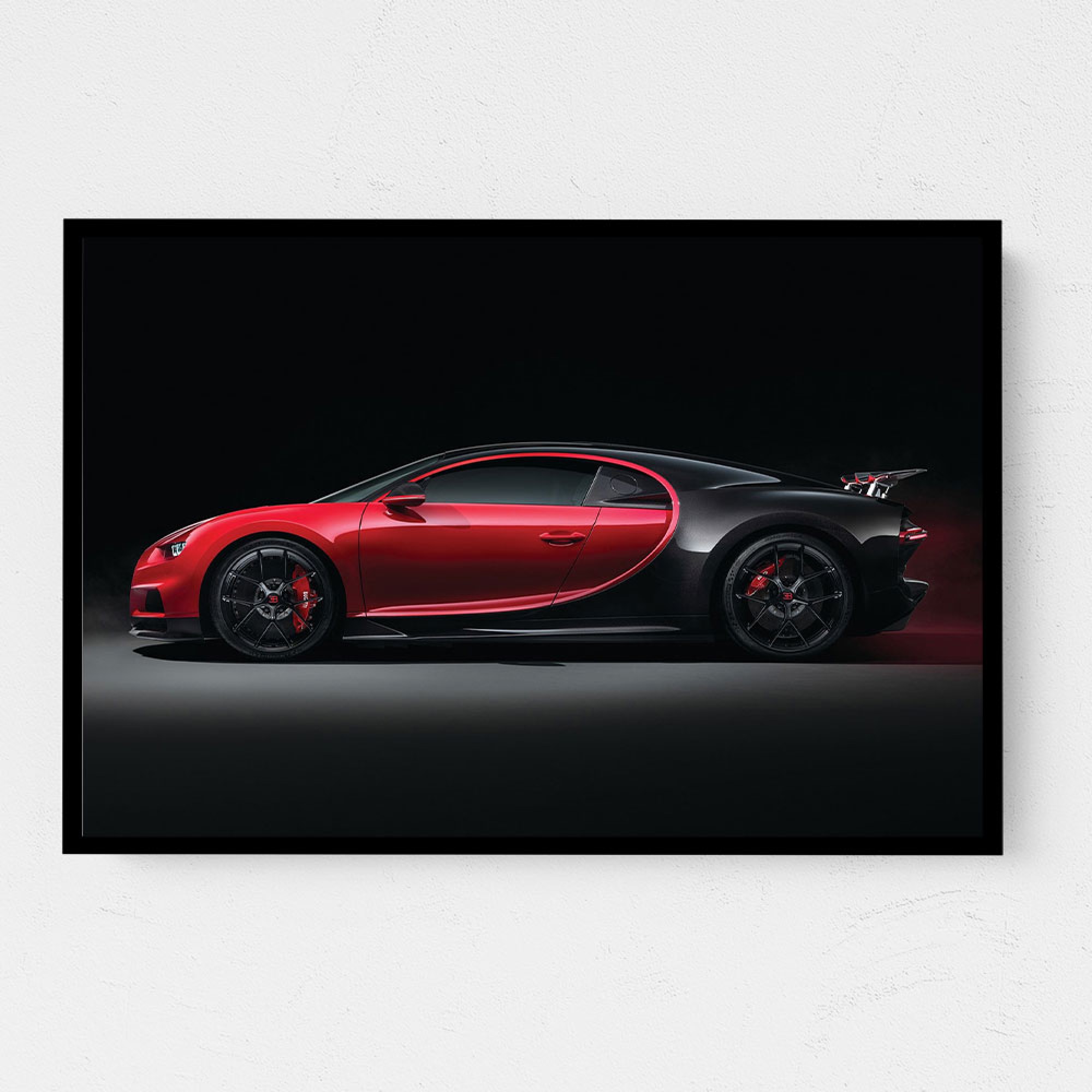 Bugatti Chiron Red Wall Art