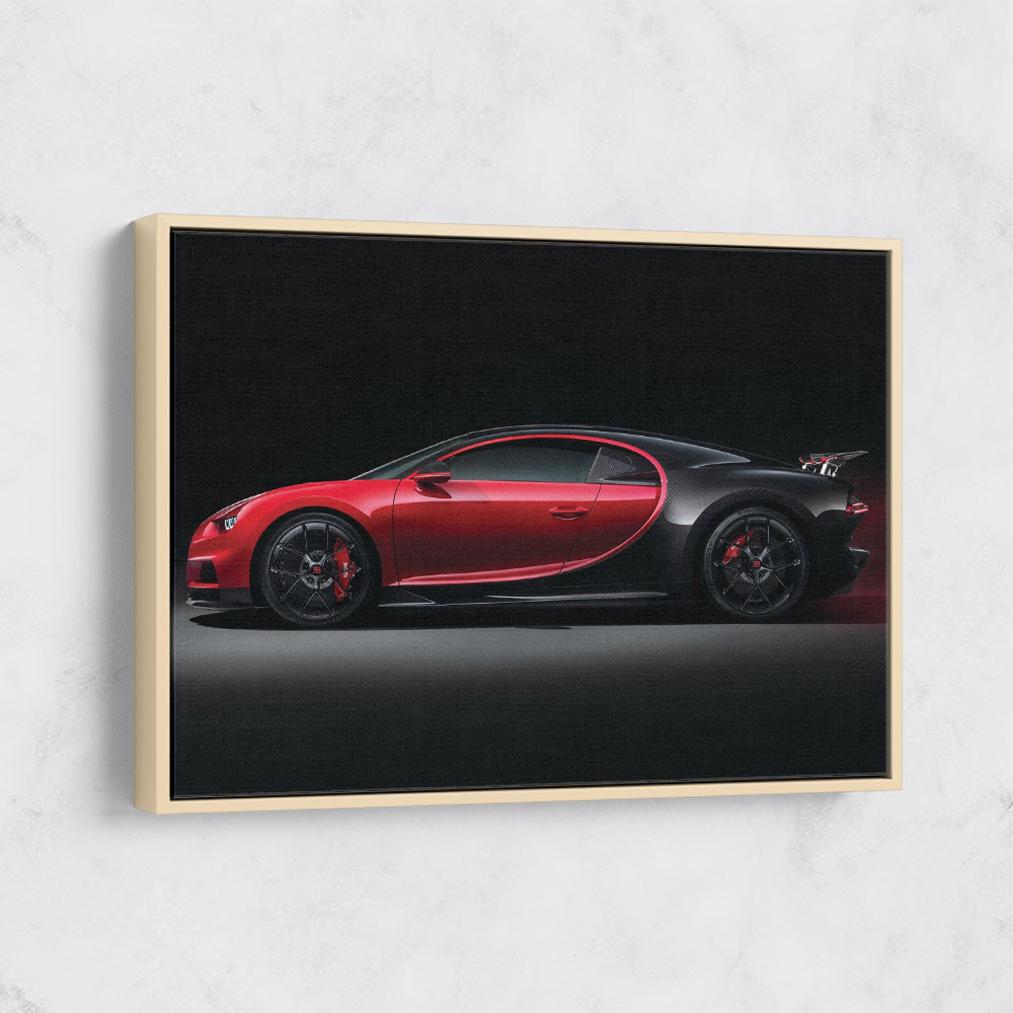 Bugatti Chiron Red Wall Art