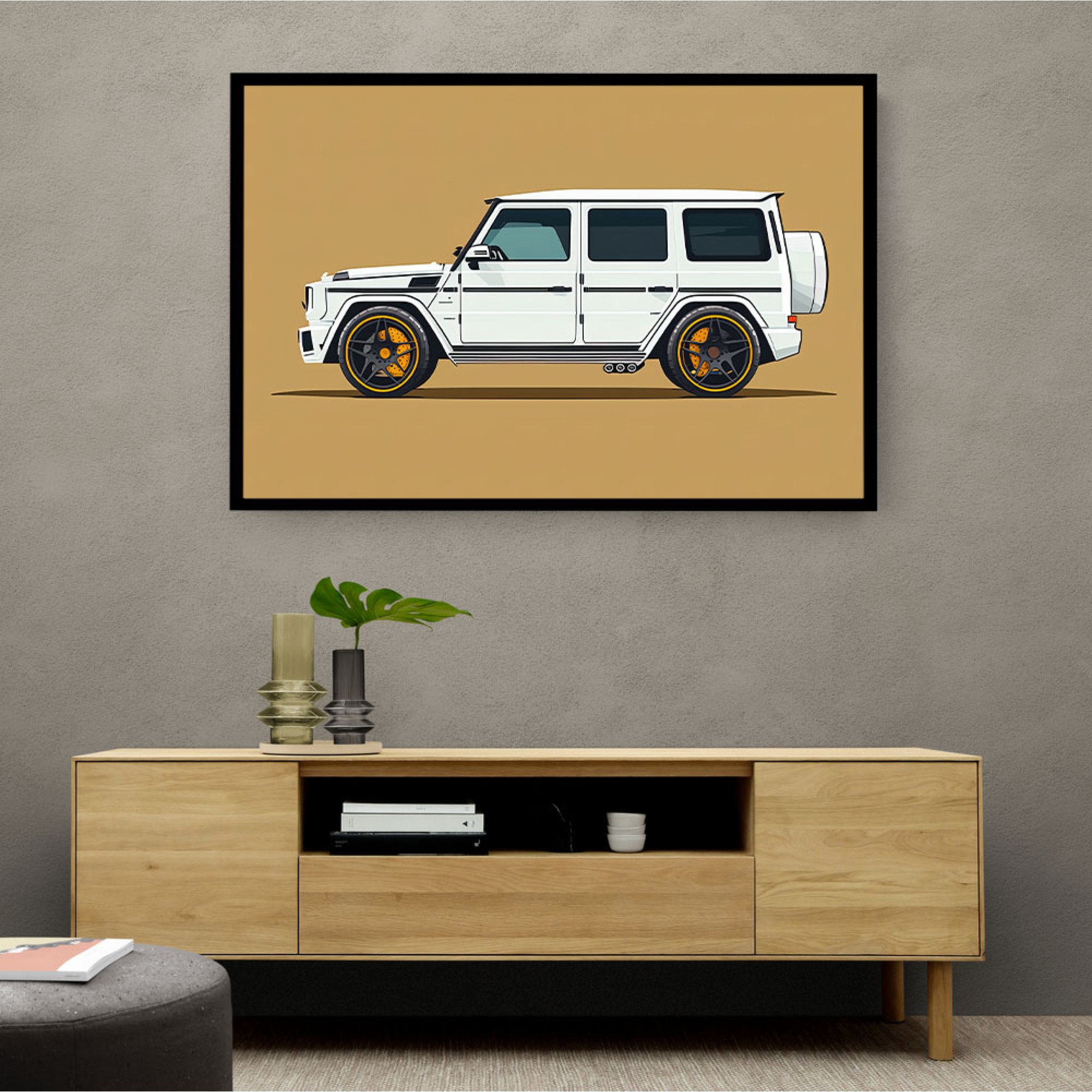 Mercedes G Wagon Sketch Wall Art