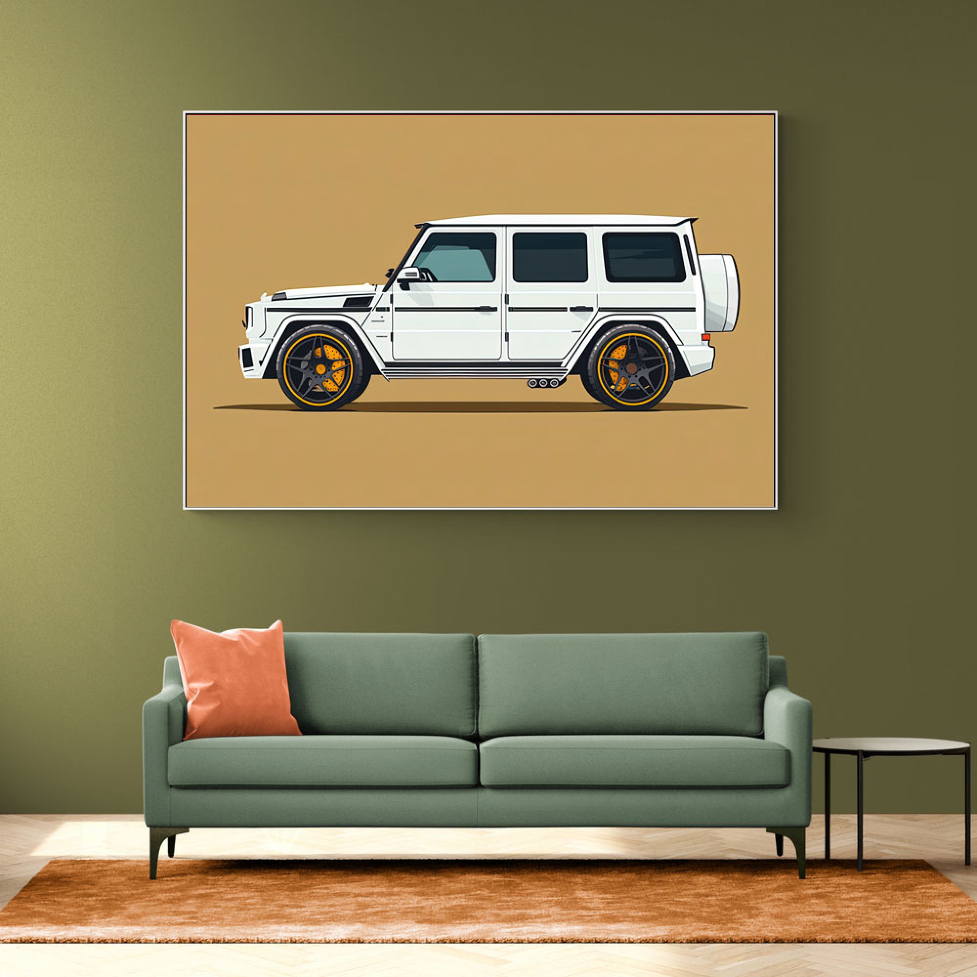 Mercedes G Wagon Sketch Wall Art