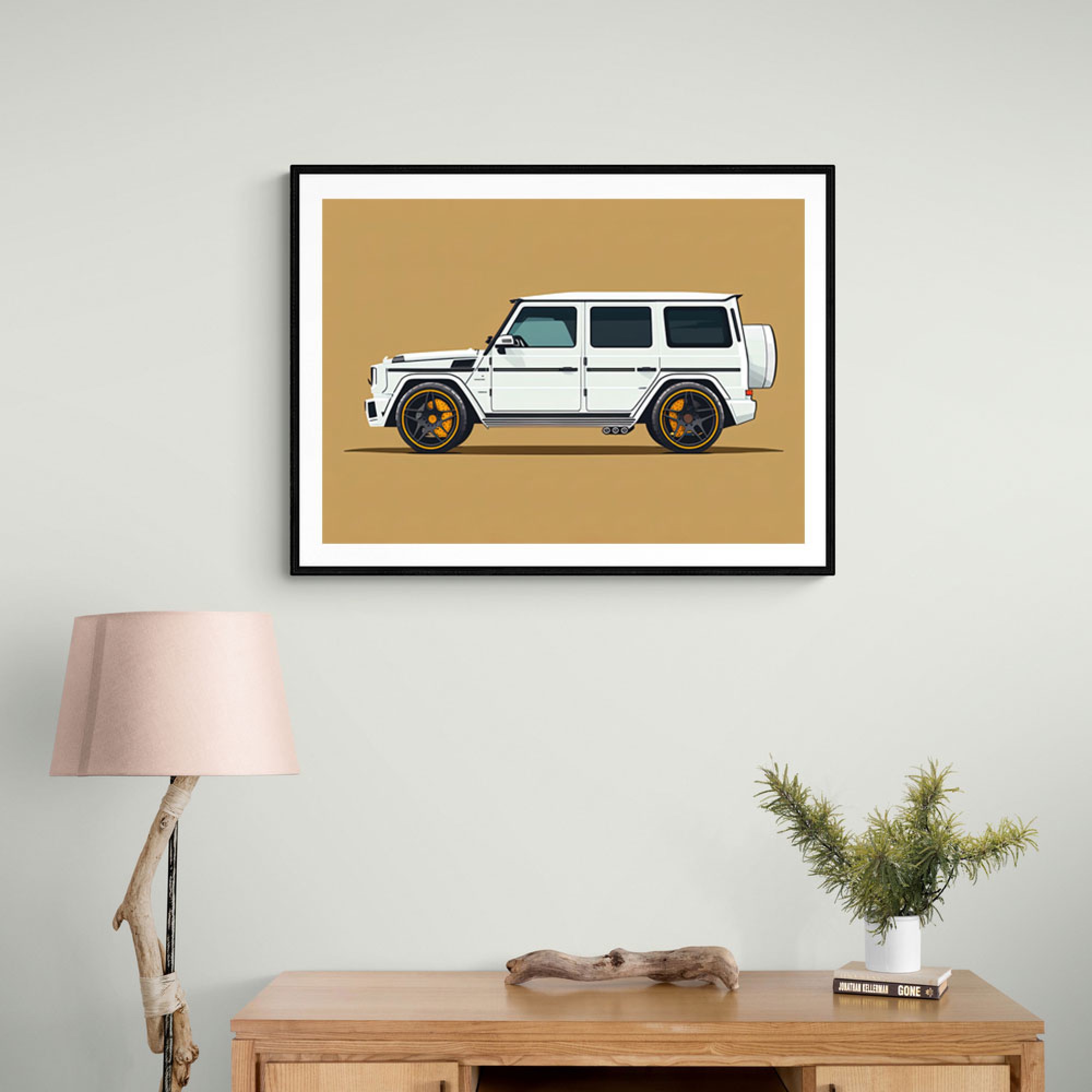 Mercedes G Wagon Sketch Wall Art