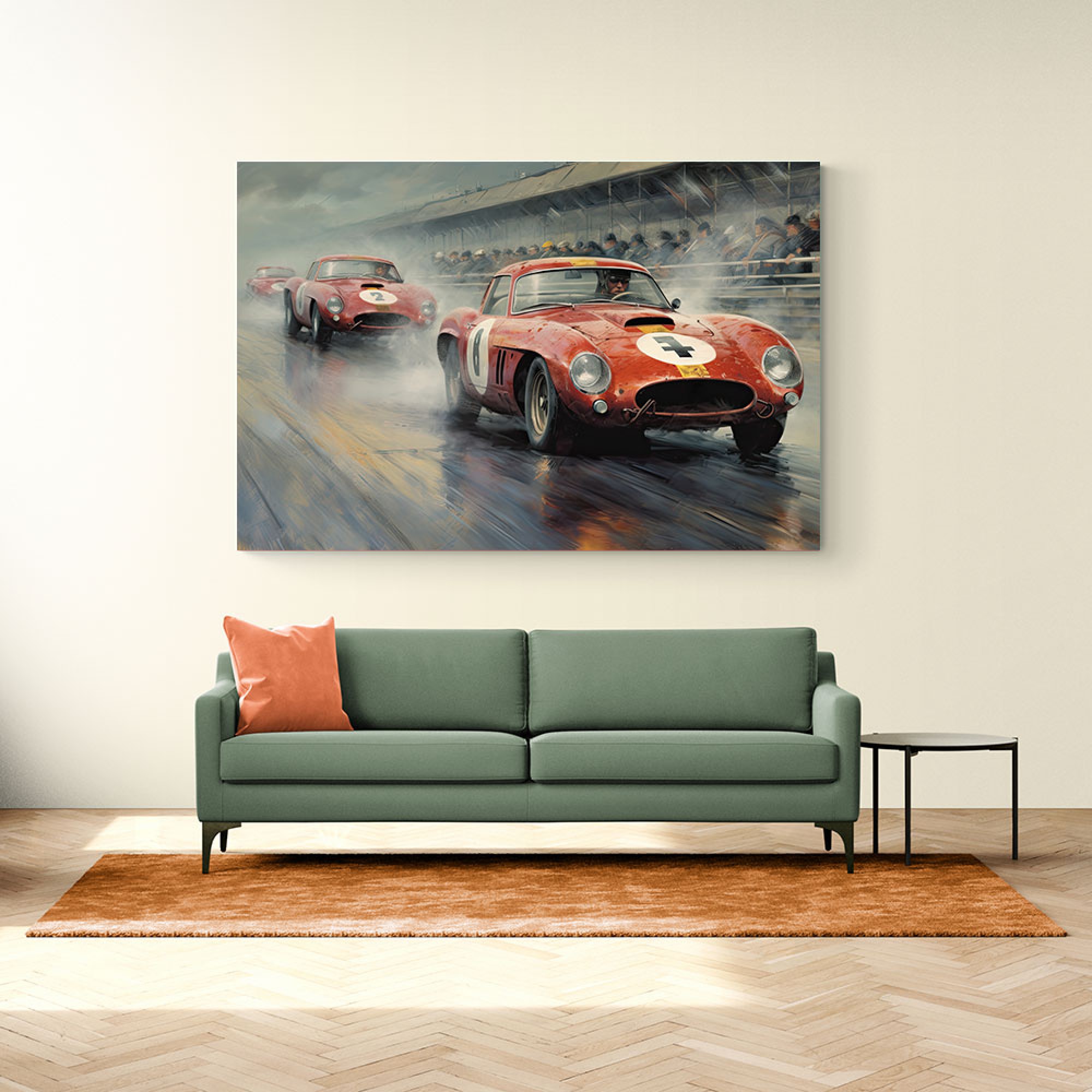 Vintage Le Mans Racing Cars Wall Art