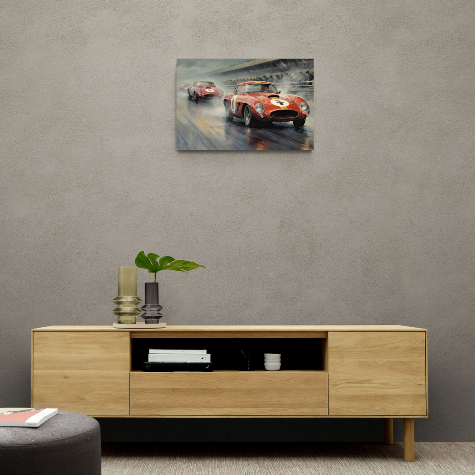 Vintage Le Mans Racing Cars Wall Art