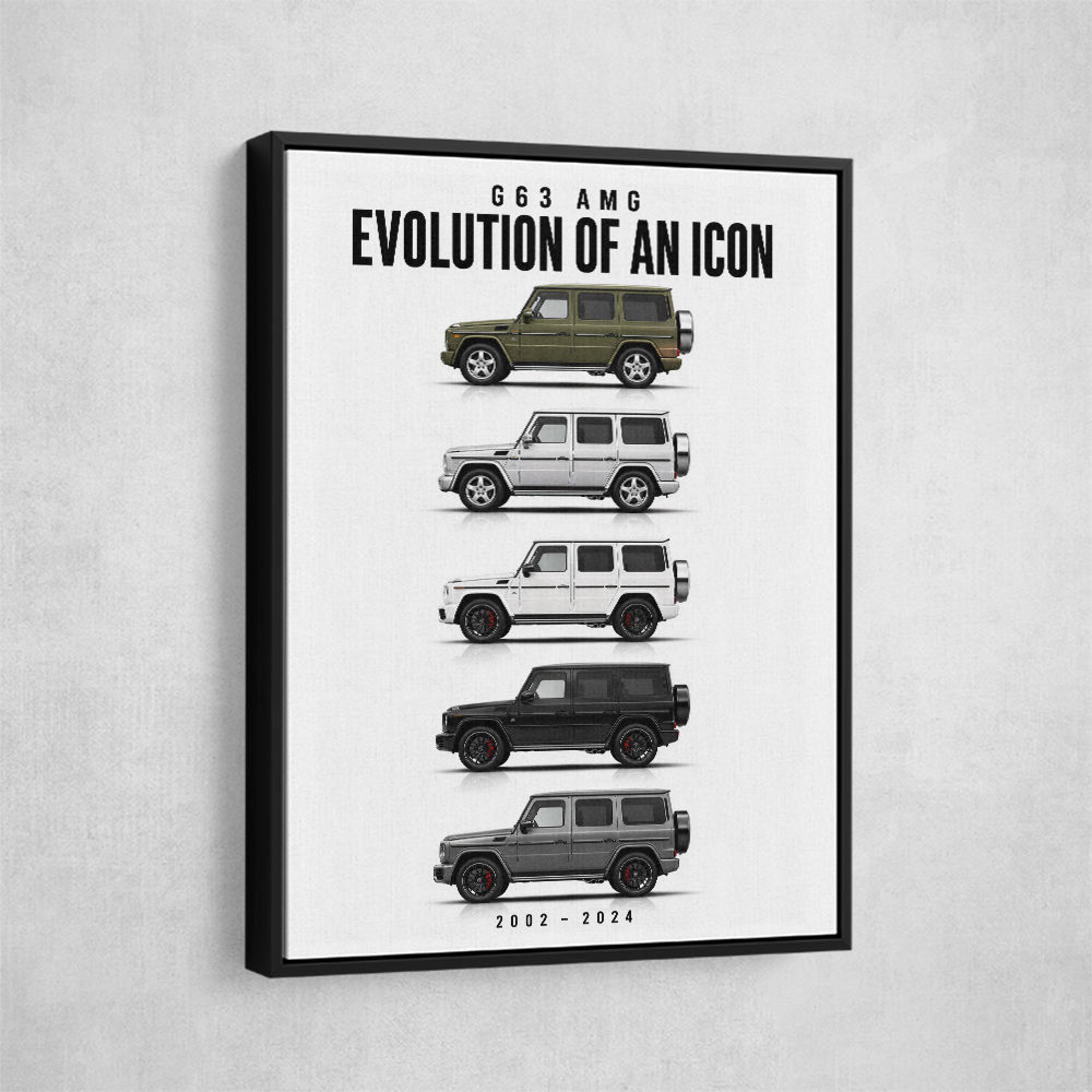 G63 AMG Timeline Wall Art | Luxury Off-Road SUV Print UAE
