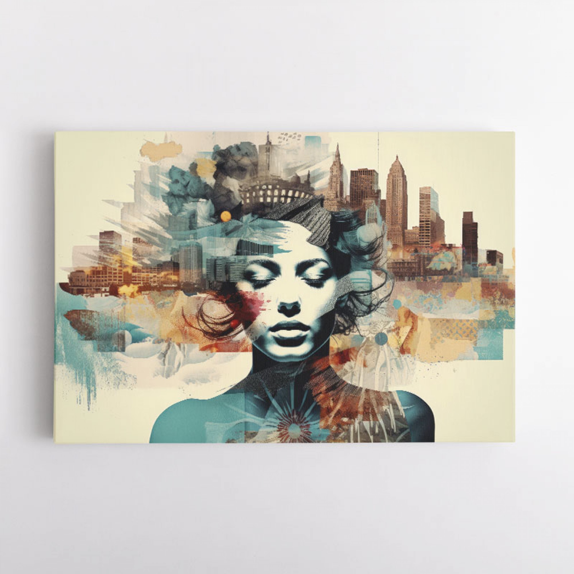 Urban Woman 7 Fusion Collage Wall Art