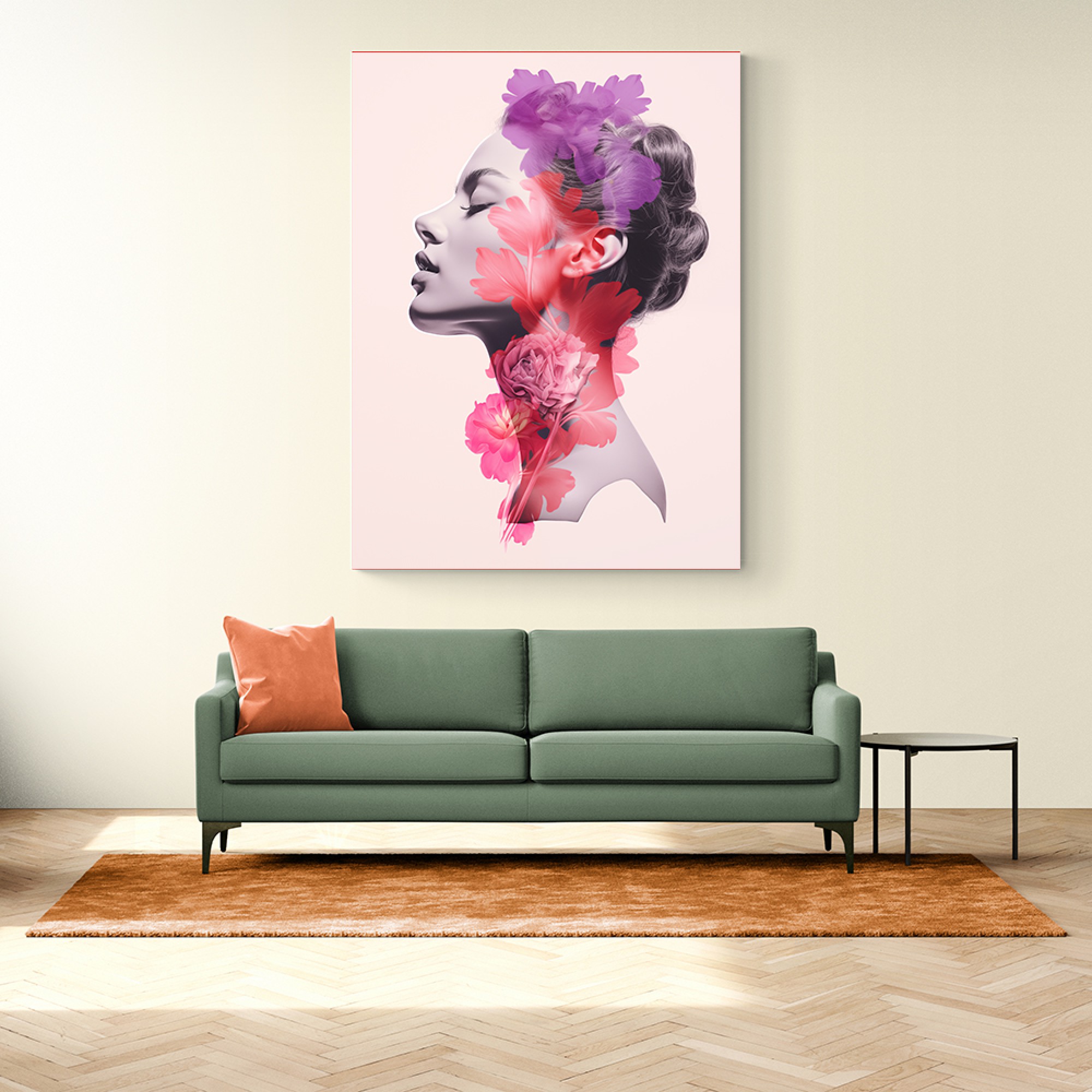 Blooming Flower Lady 3 Wall Art