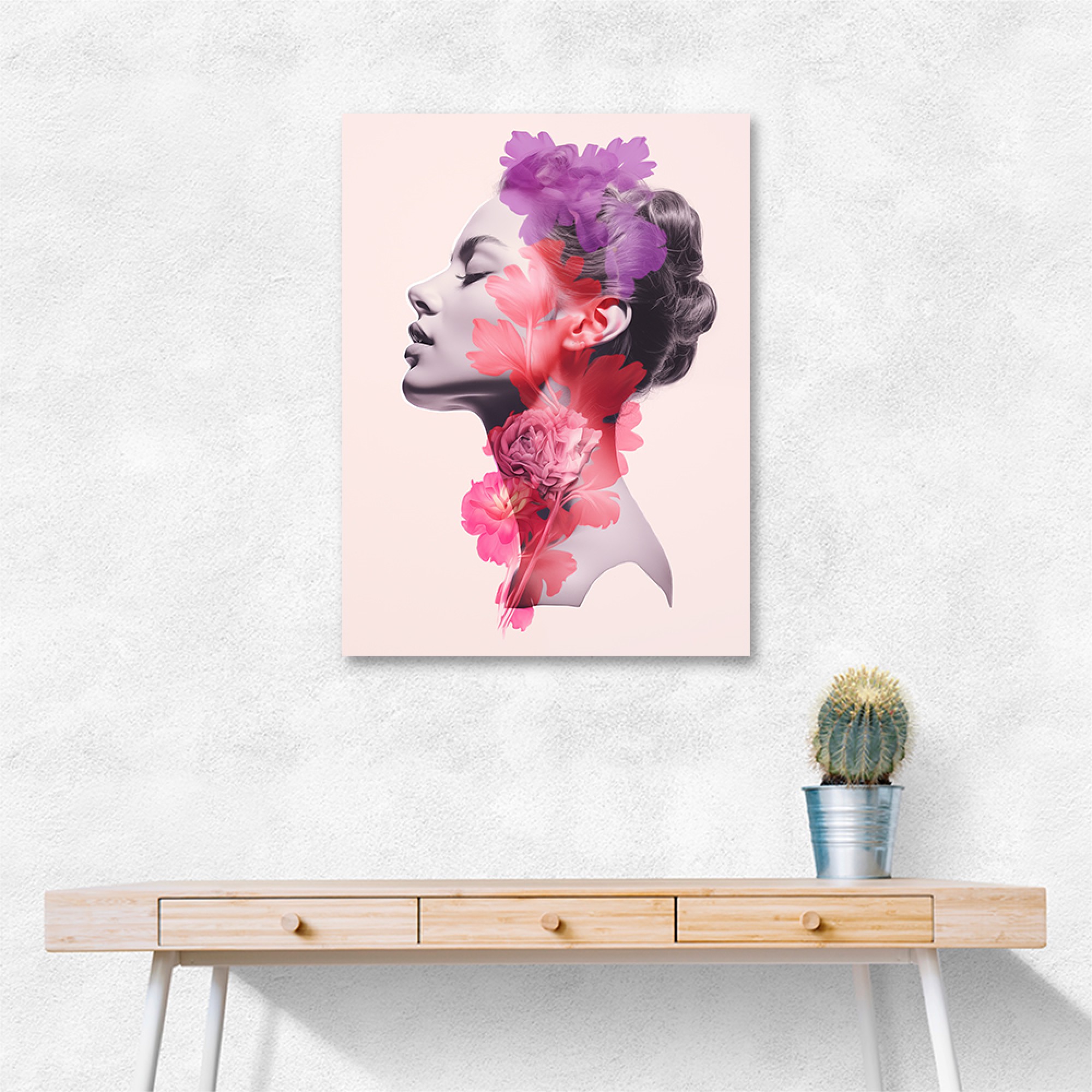 Blooming Flower Lady 3 Wall Art