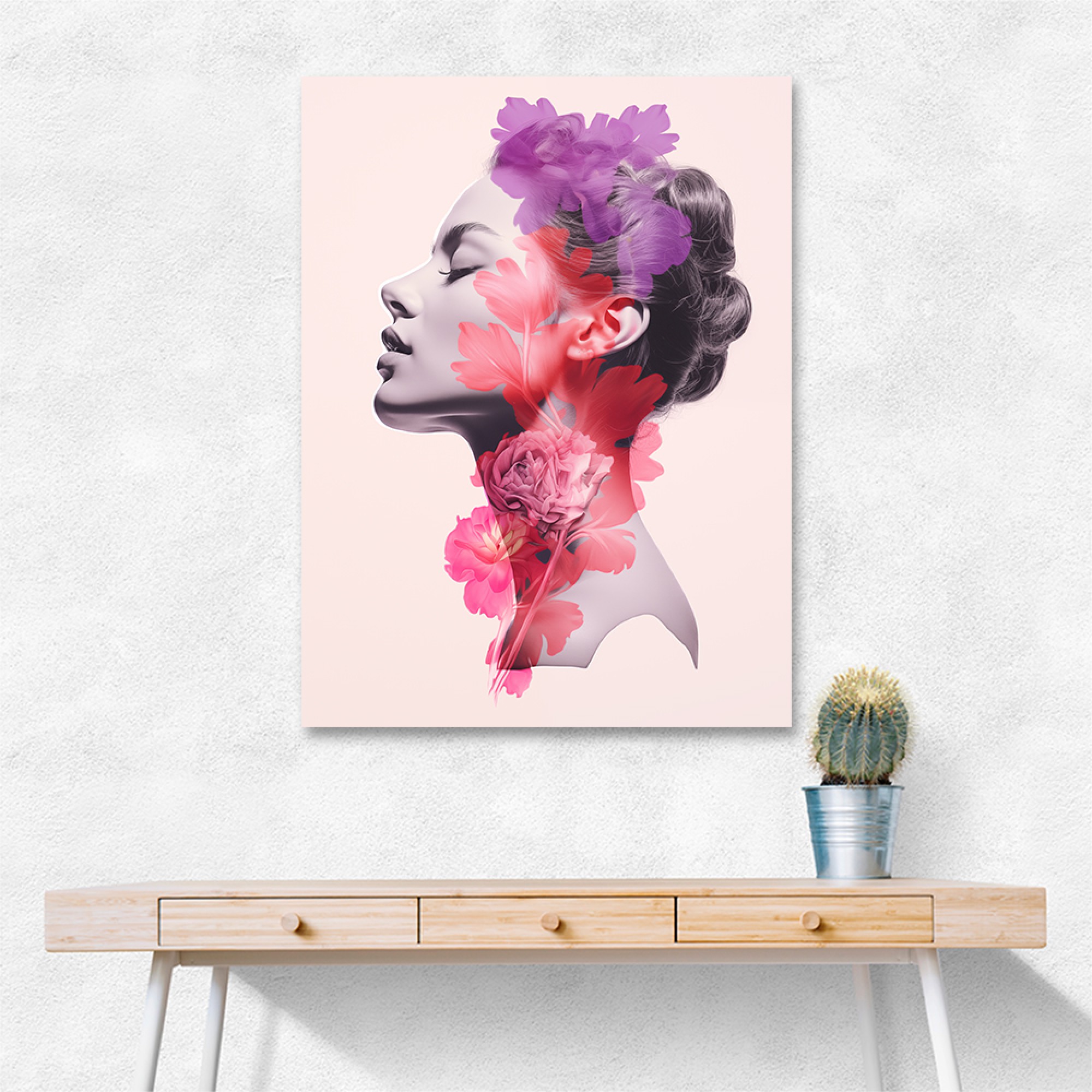 Blooming Flower Lady 3 Wall Art