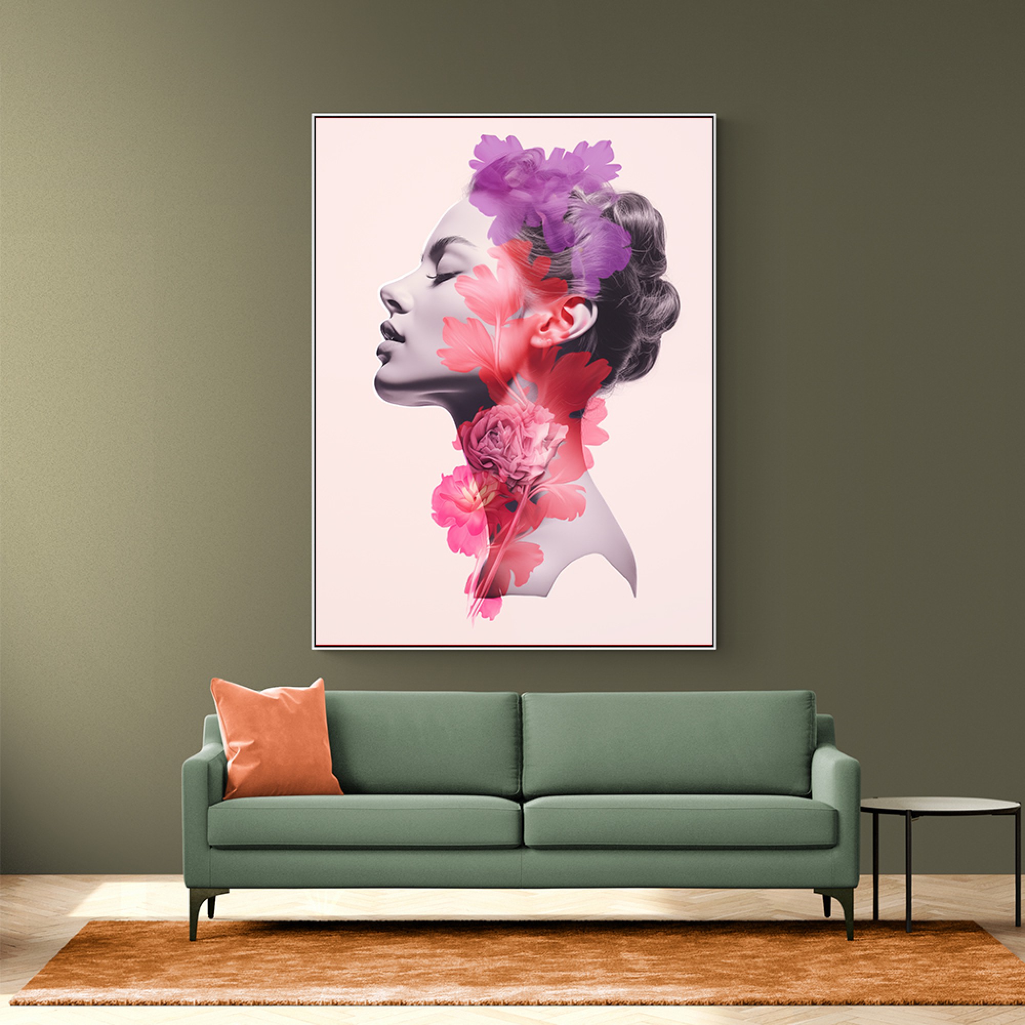 Blooming Flower Lady 3 Wall Art