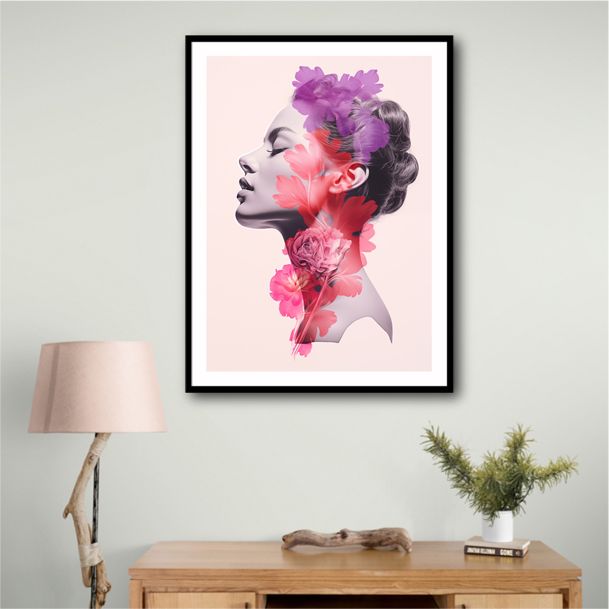 Blooming Flower Lady 3 Wall Art