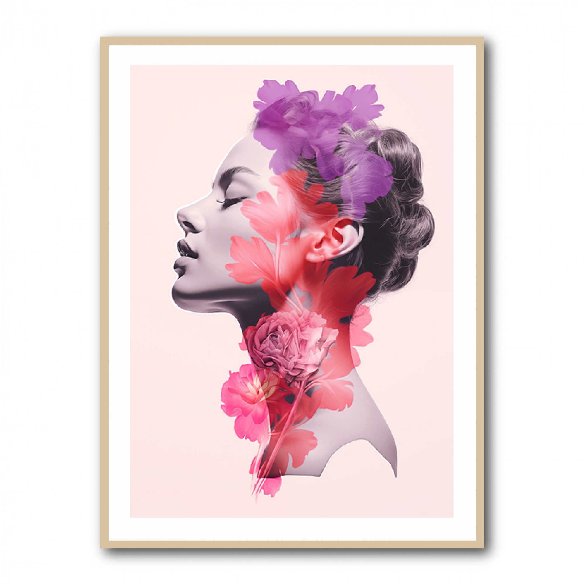 Blooming Flower Lady 3 Wall Art