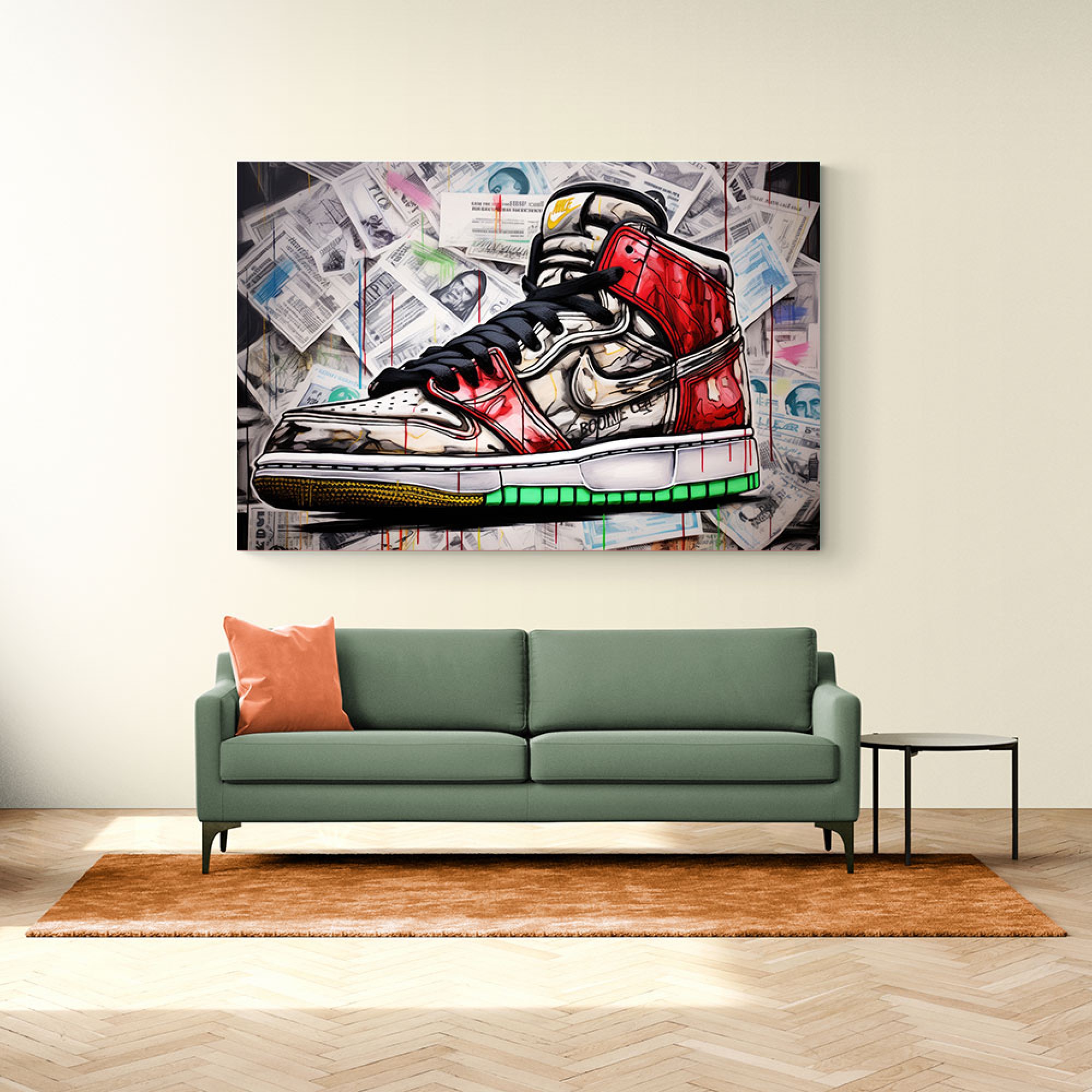Air Jordan 10 Graffiti Wall Art