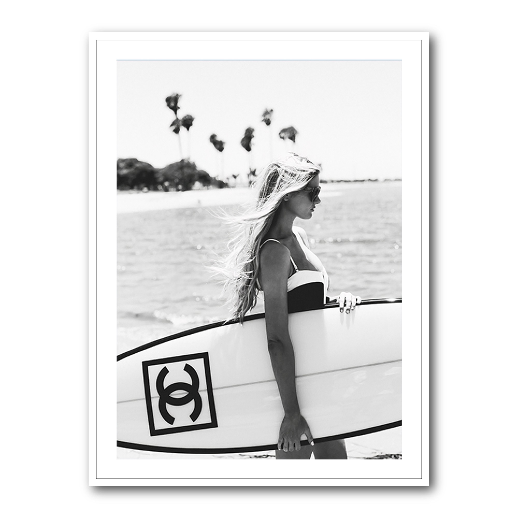 Chanel Surfer Girl Wall Art