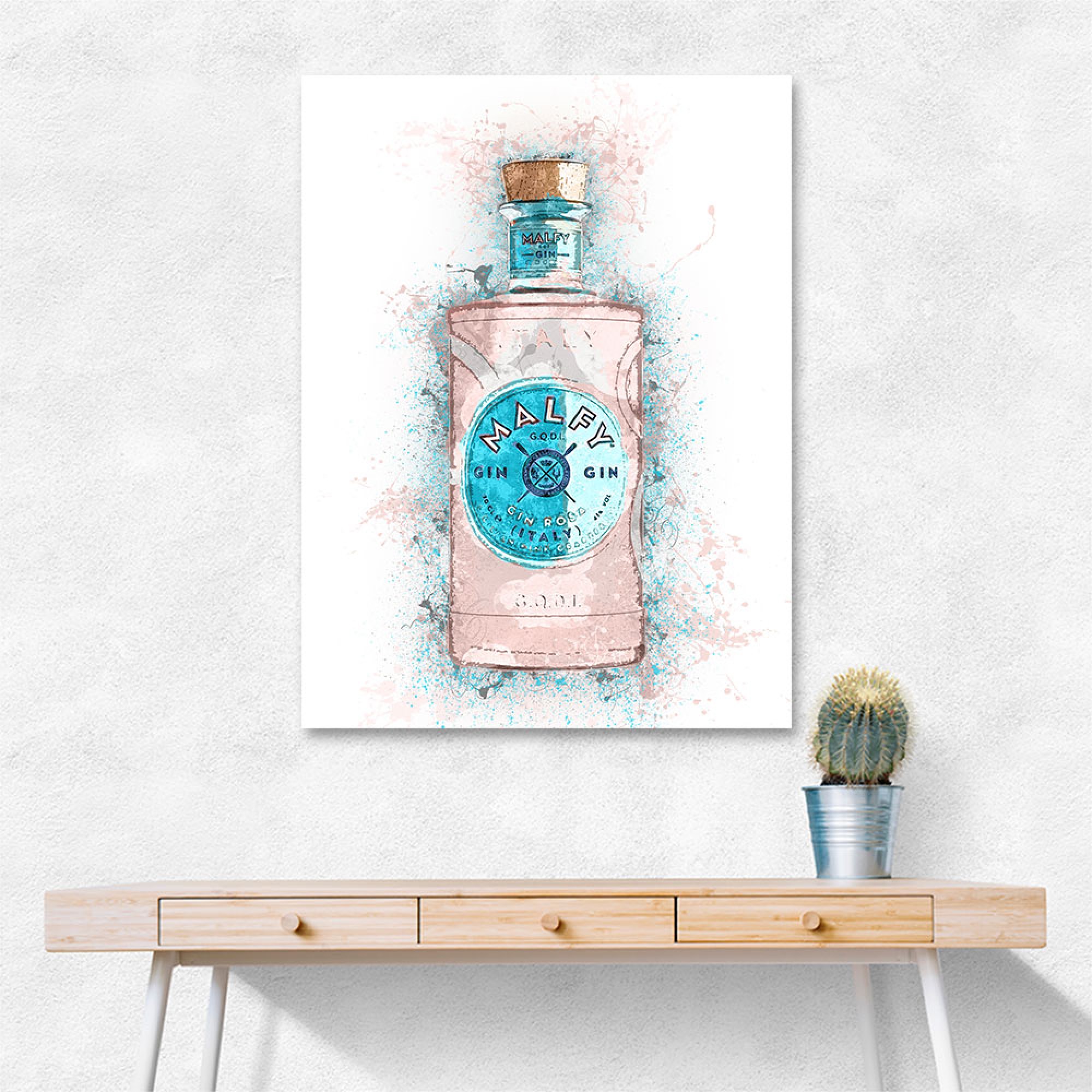 Malfy Rosa Gin Wall Art