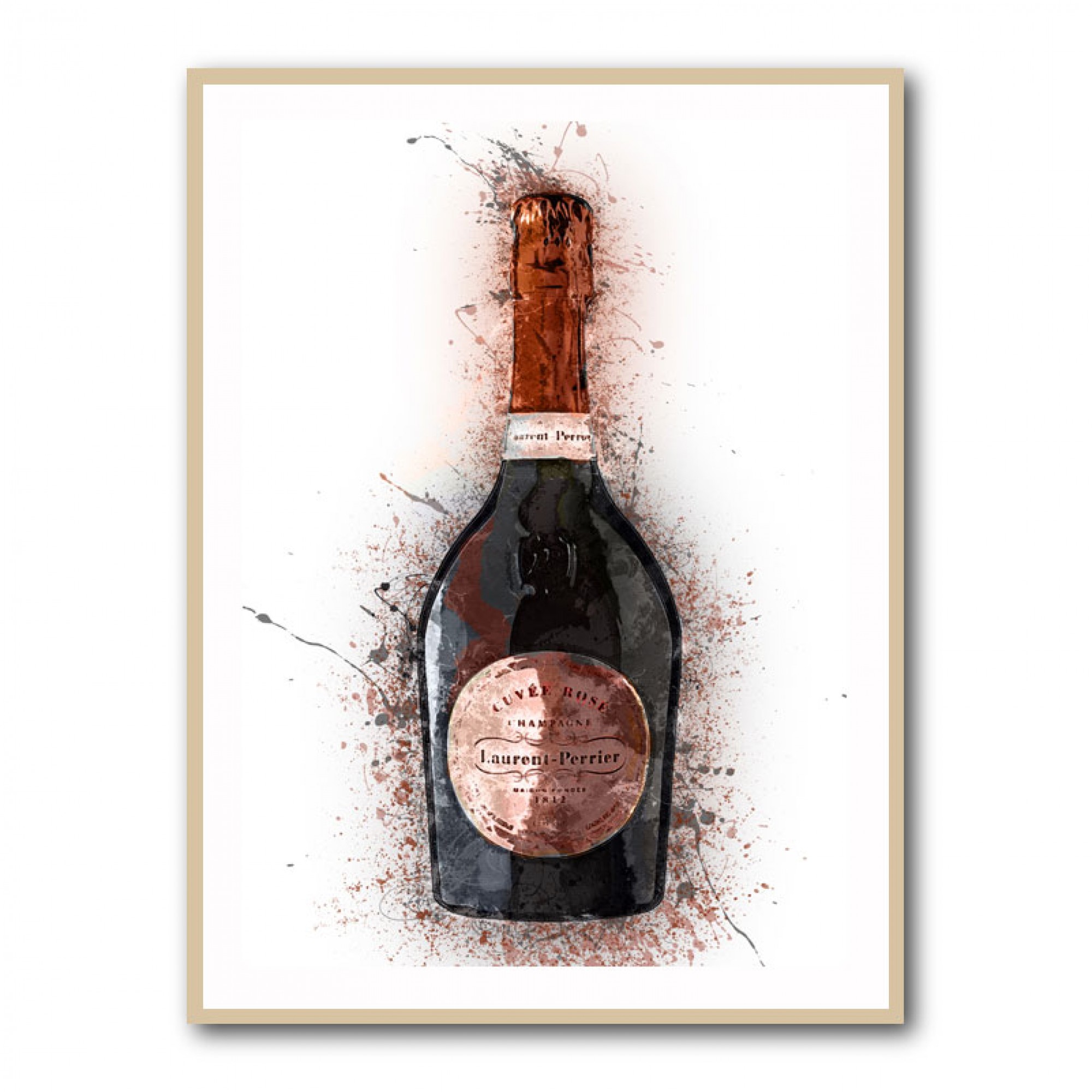 Laurent Perrier Champagne Splash Wall Art