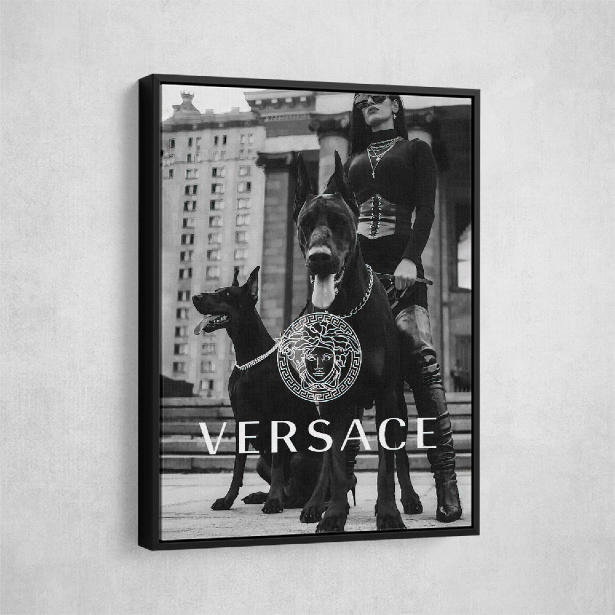 Versace Doberman's Wall Art