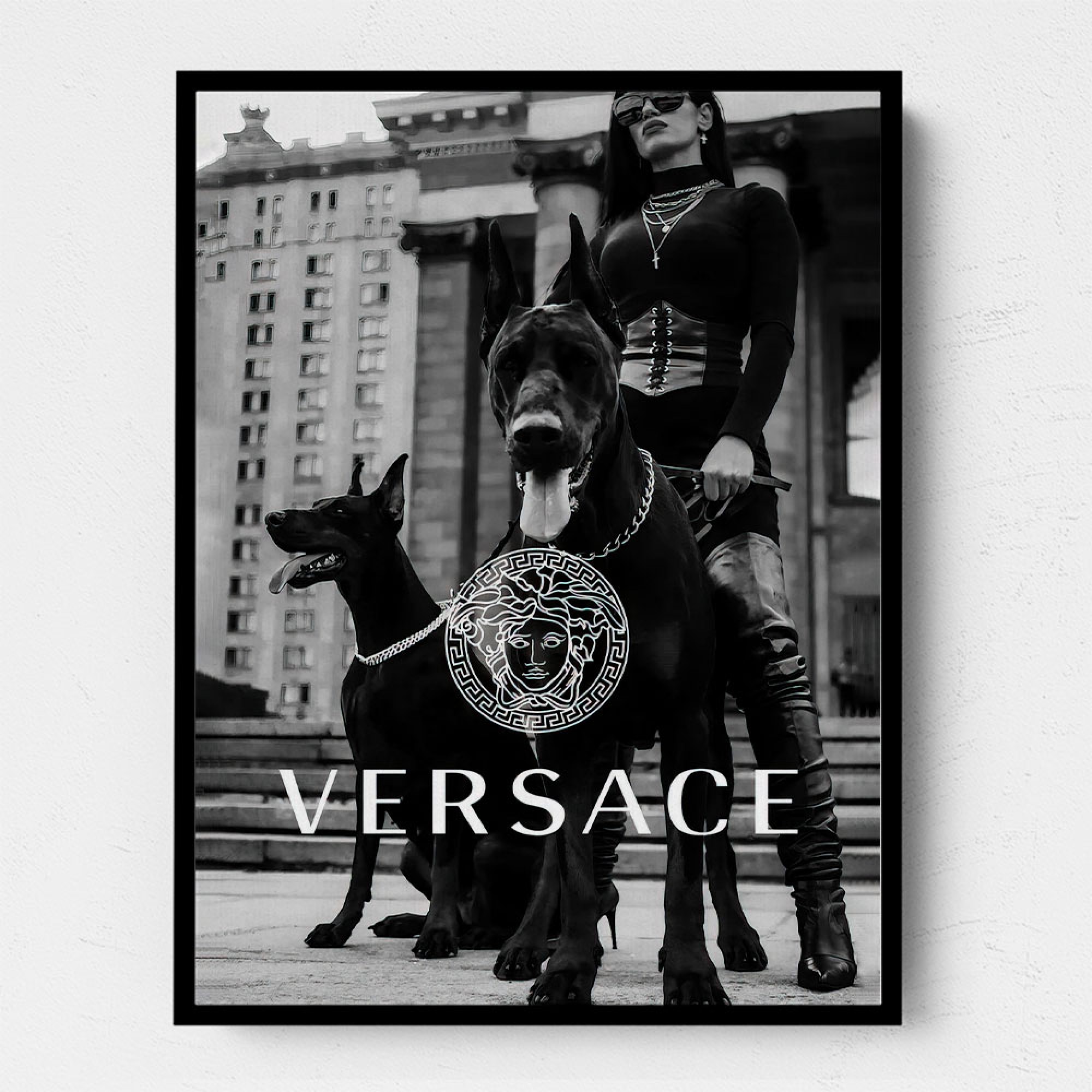Versace Doberman's Wall Art