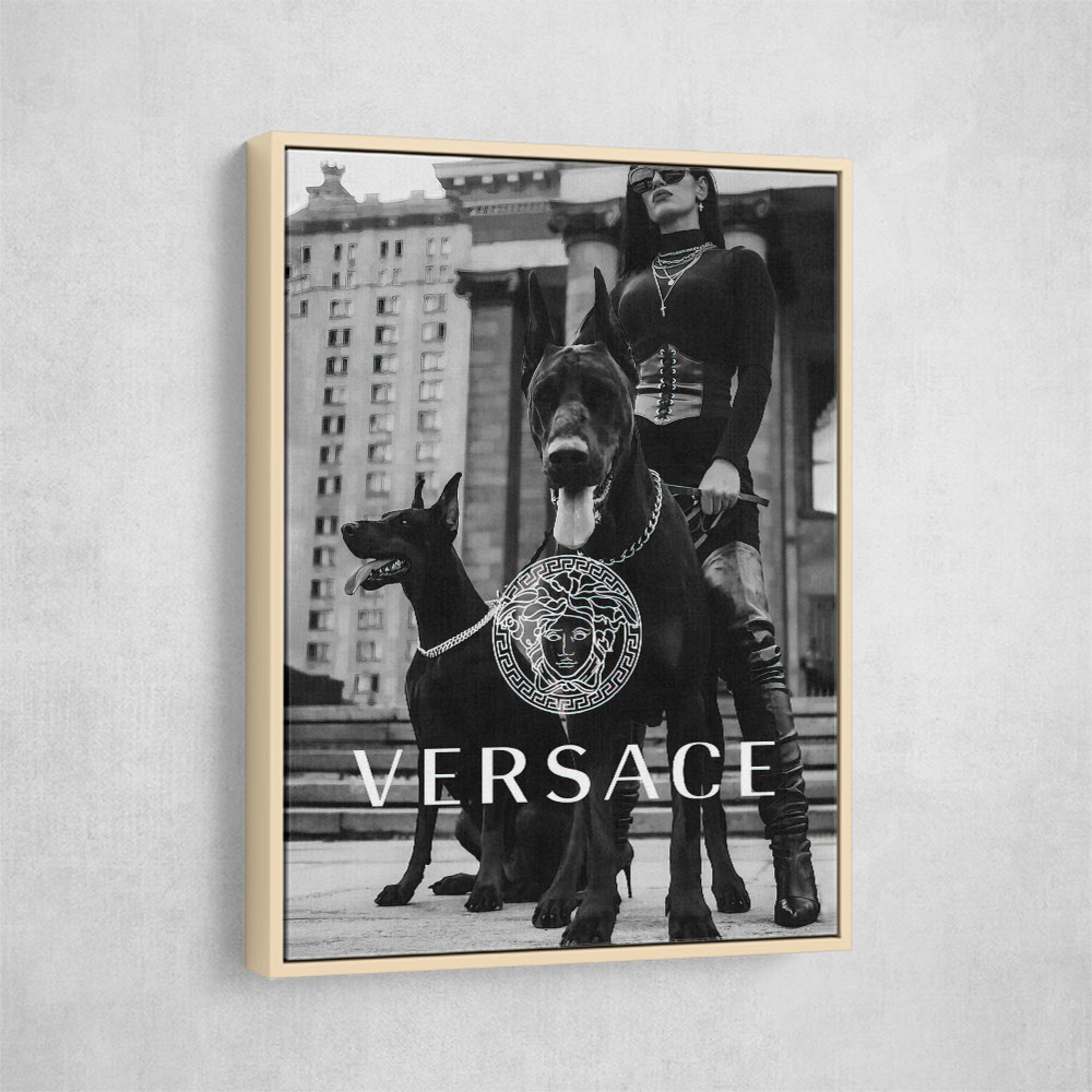 Versace Doberman's Wall Art