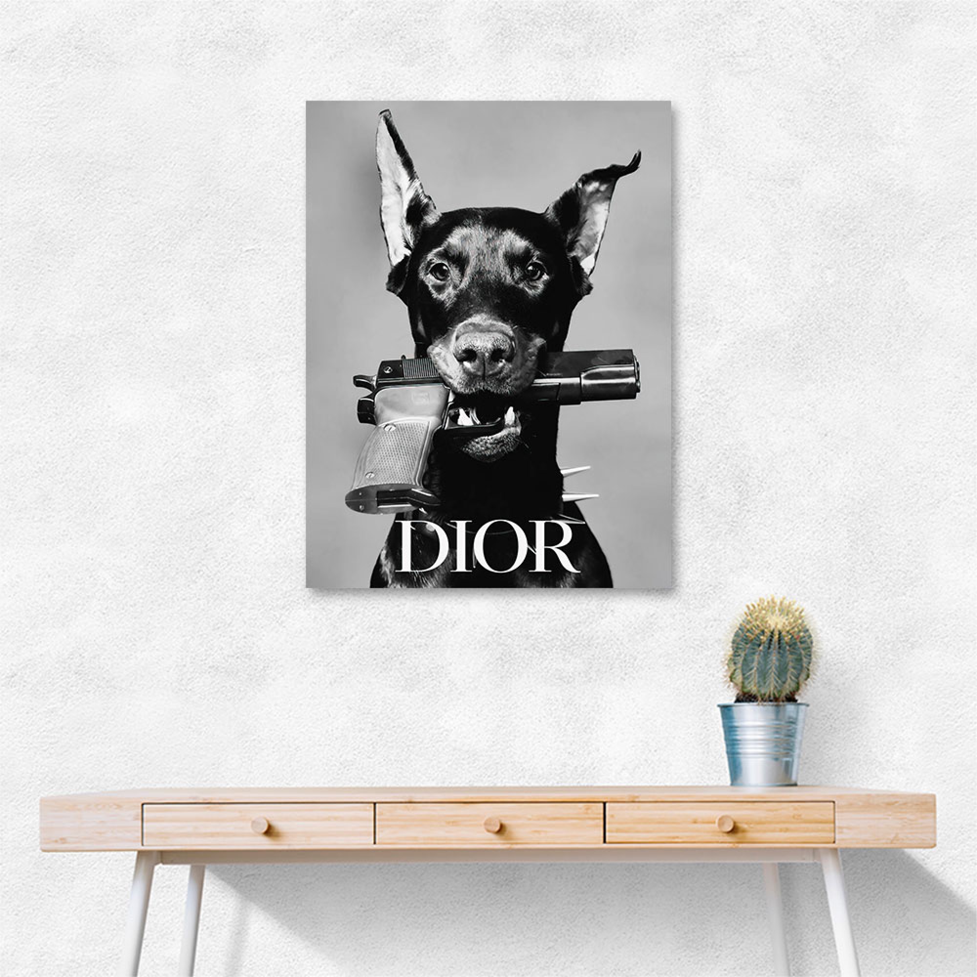 Dior Doberman Wall Art
