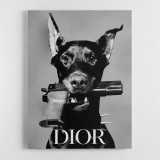 Dior Doberman Wall Art